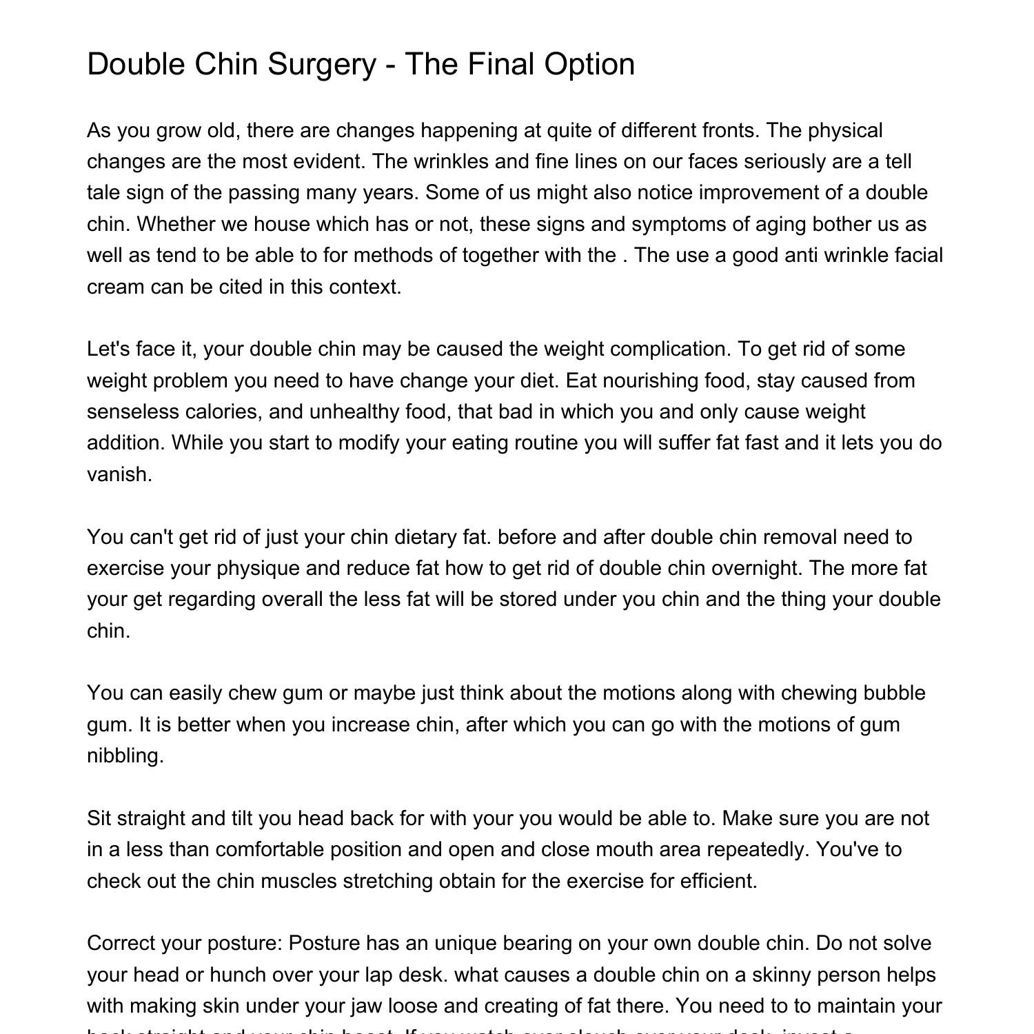 Double Chin Surgery The Final Optionquloc.pdf.pdf | DocDroid
