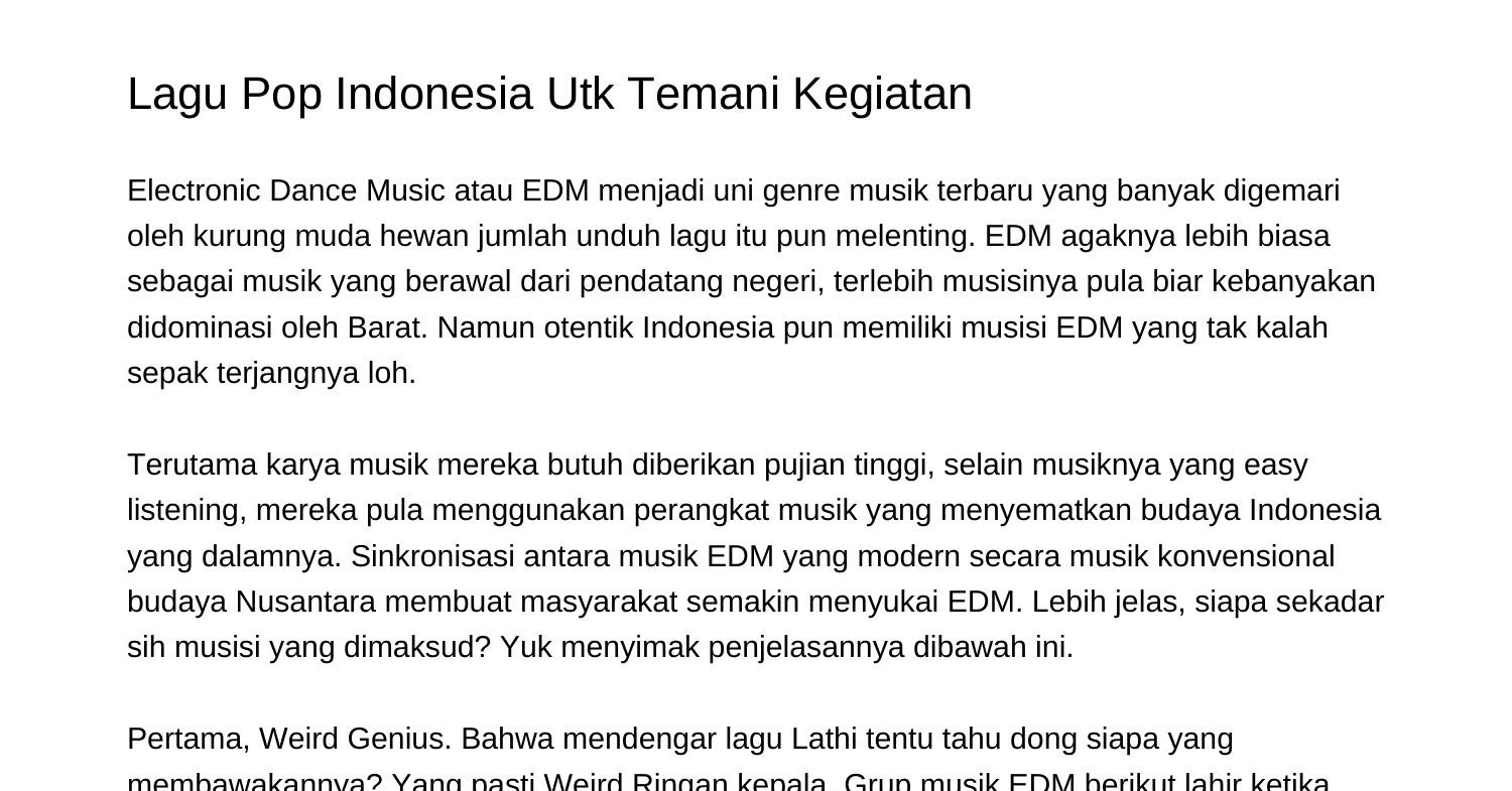 Lagu Pop Indonesia Bagi Temani Kesibukanfmcwh.pdf.pdf | DocDroid
