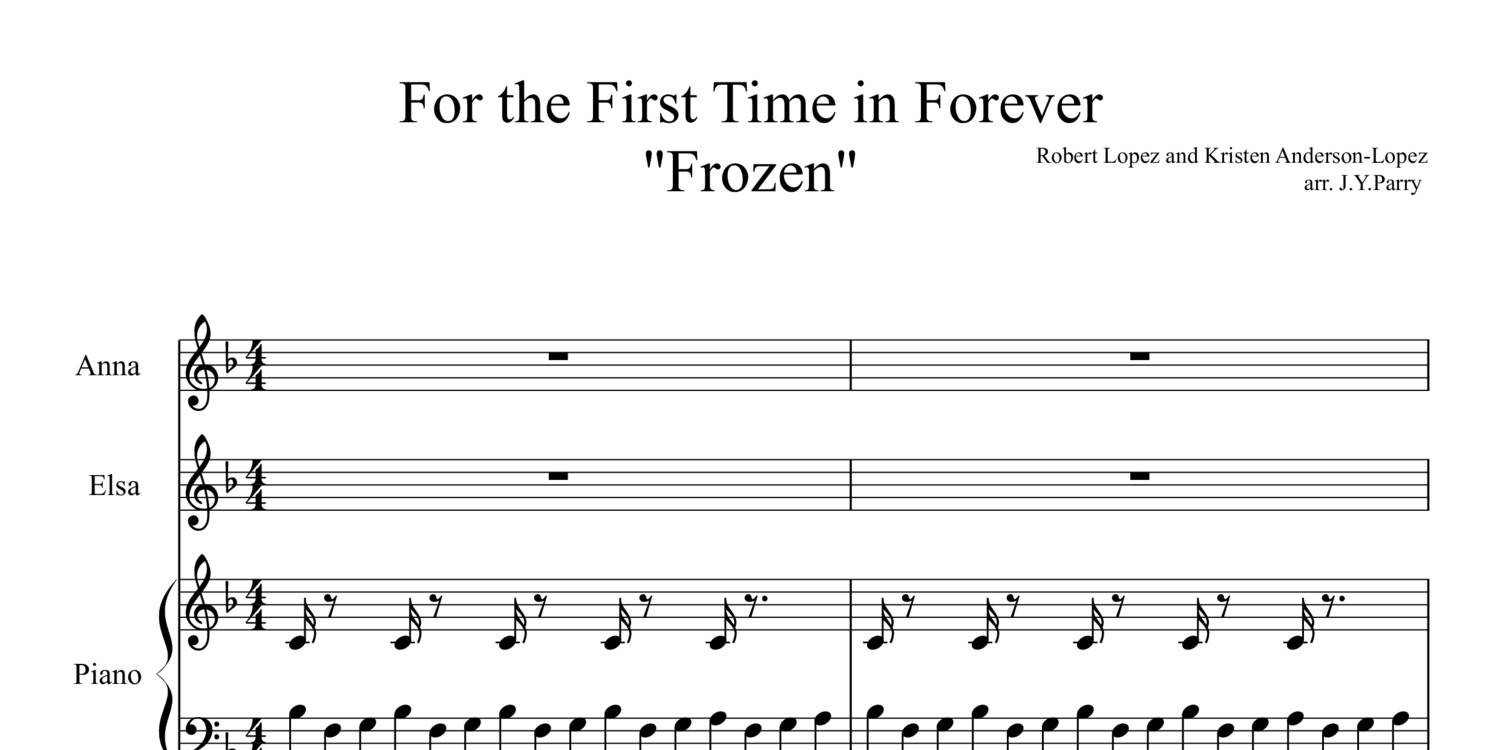 For The First Time In Forever Sheet Music Violin
