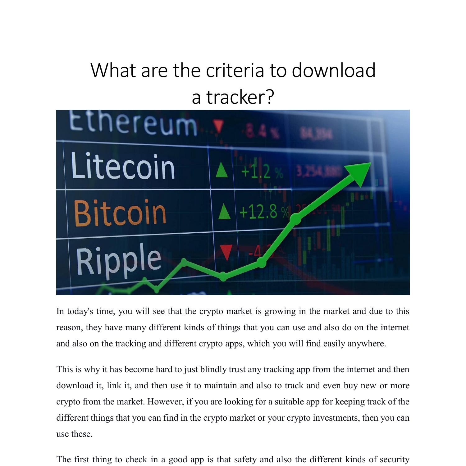 What are the criteria to download a tracker.pdf | DocDroid