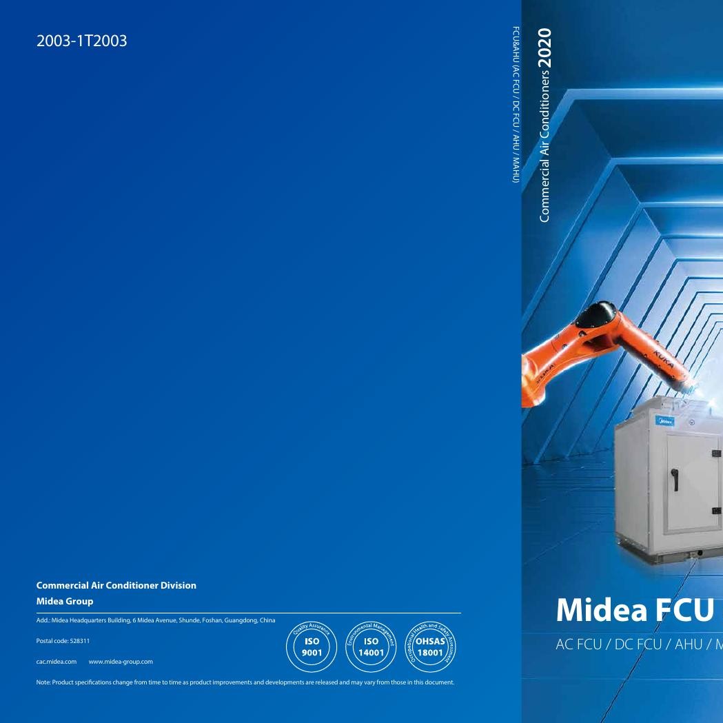 PD_Midea_FCU+AHU_Air Handling Unit__AHU+FCU_20200328_V11 (1).pdf | DocDroid