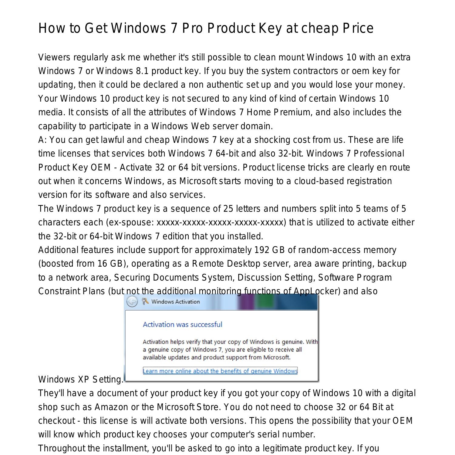 Where to Buy Windows 7 Professional Product Key at cheap Pricewrubq.pdf ...