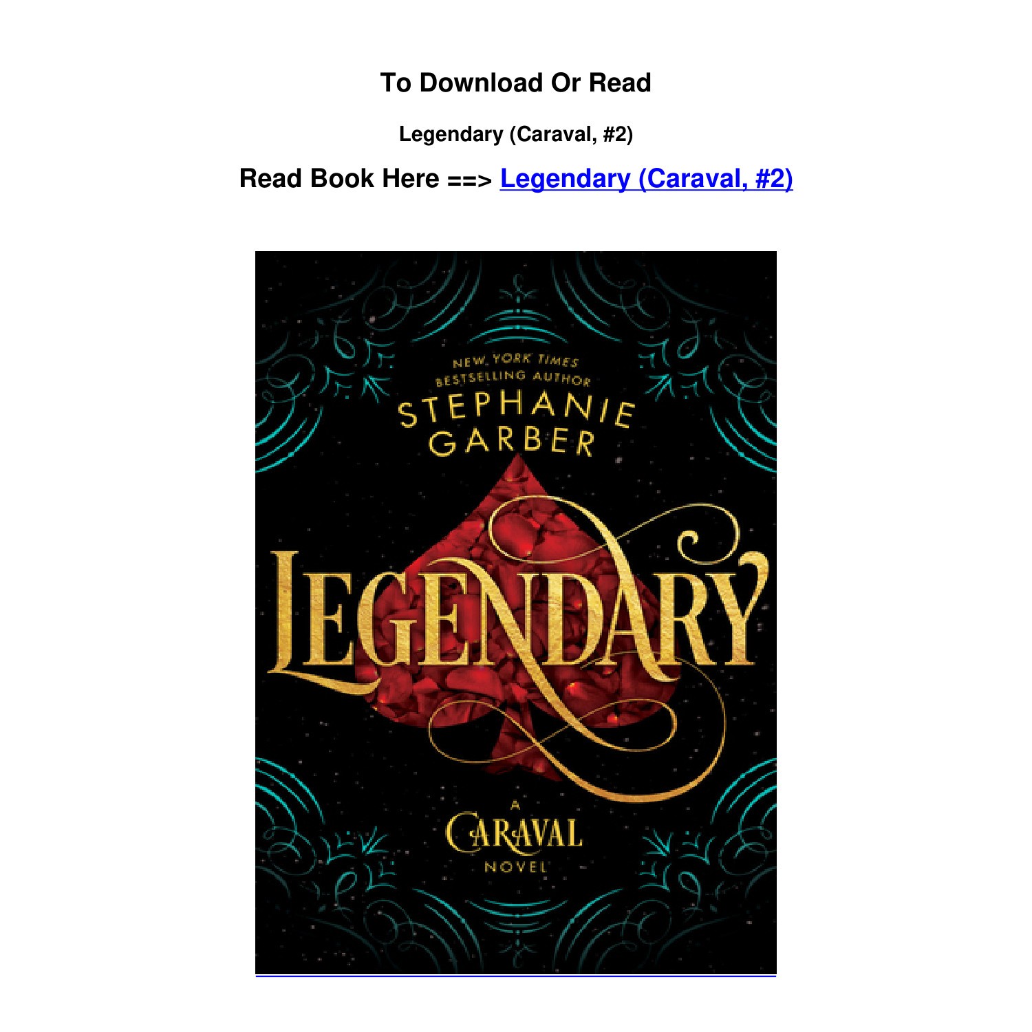 DOWNLOAD EPUB Legendary Caraval 2 BY Stephanie Garber.pdf | DocDroid