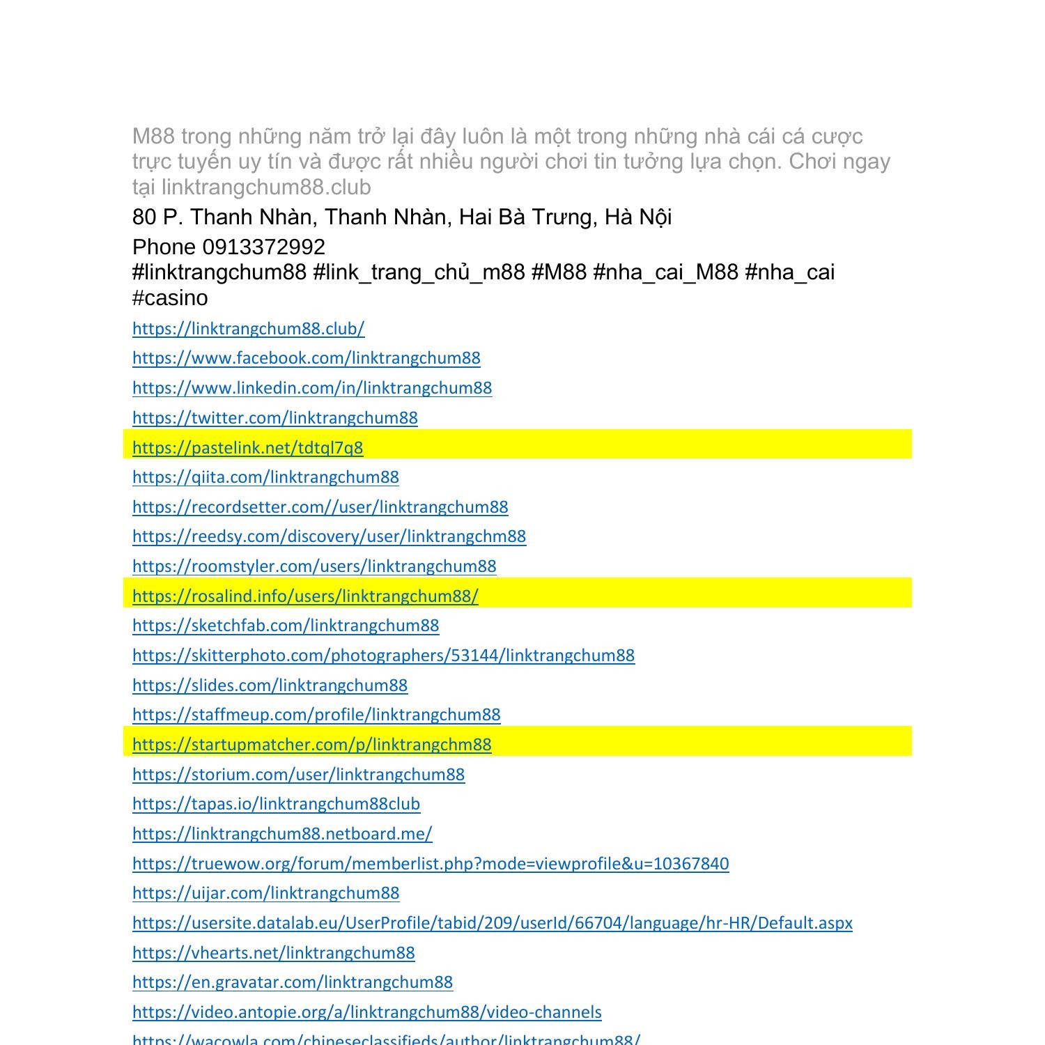 Link Trang Chủ M88.docx | DocDroid
