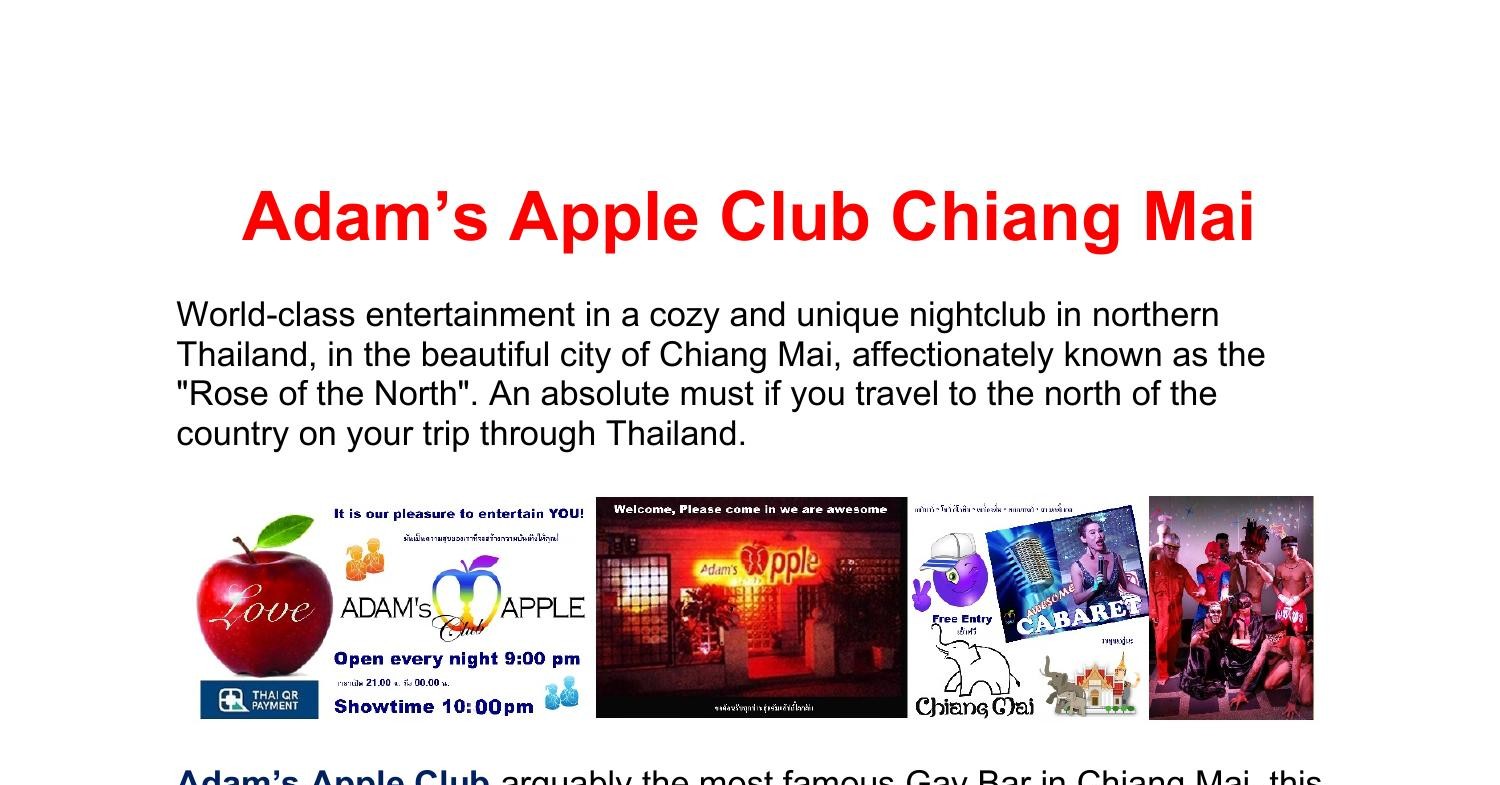 World-class entertainment Adams Apple Club Chiang Mai.pdf | DocDroid