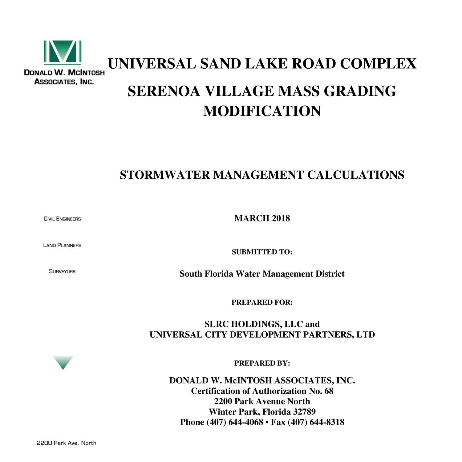 serenoa village mg stormwater management calculations.pdf | DocDroid