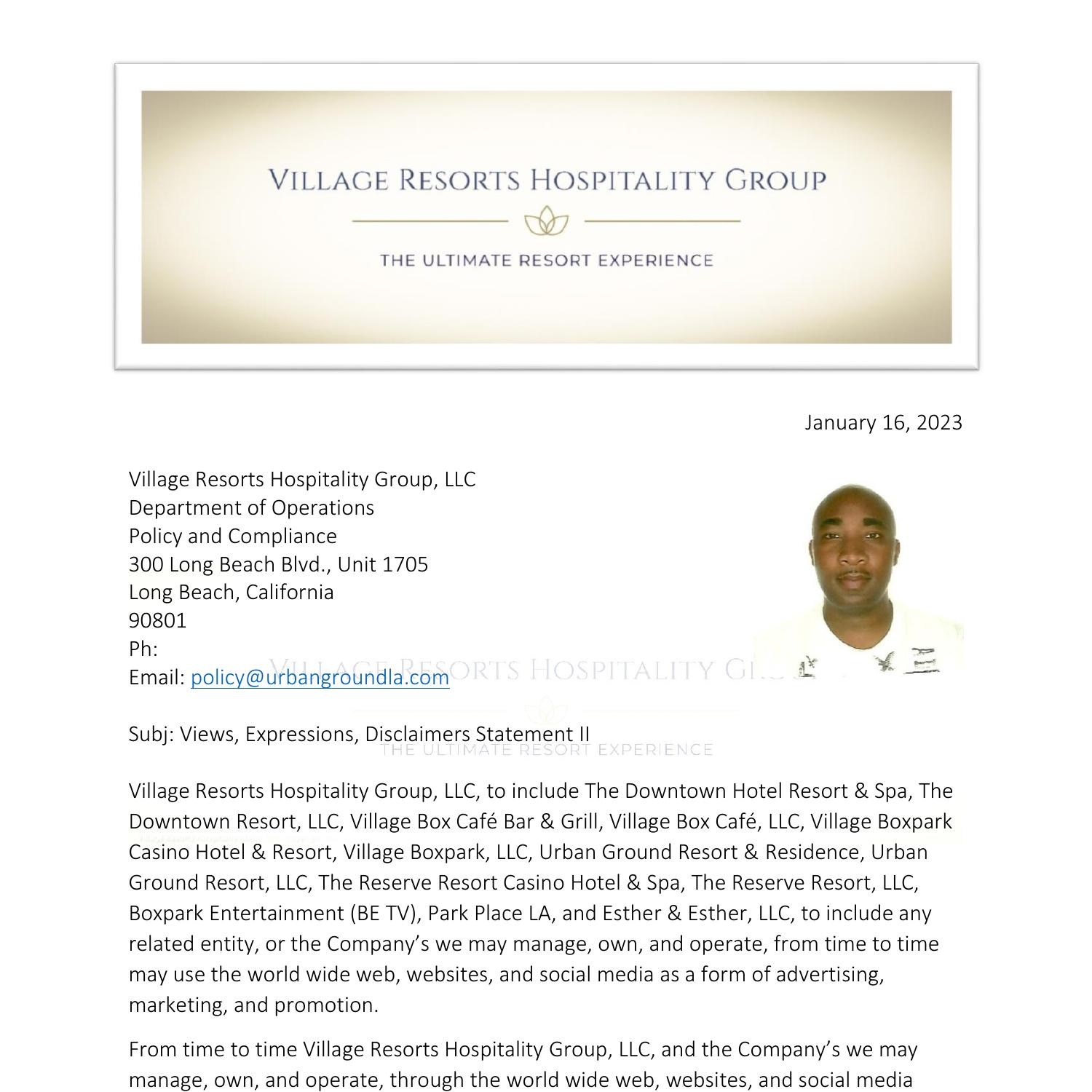 Views, Expressions, Disclaimers Statement II 011623.pdf | DocDroid