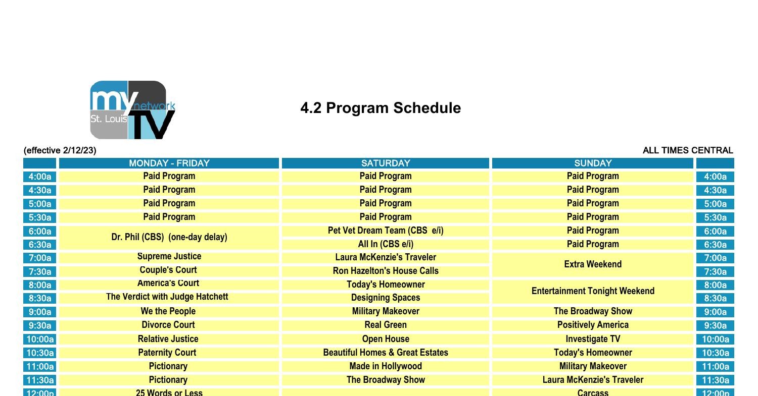 4.2 Program Schedule.pdf | DocDroid