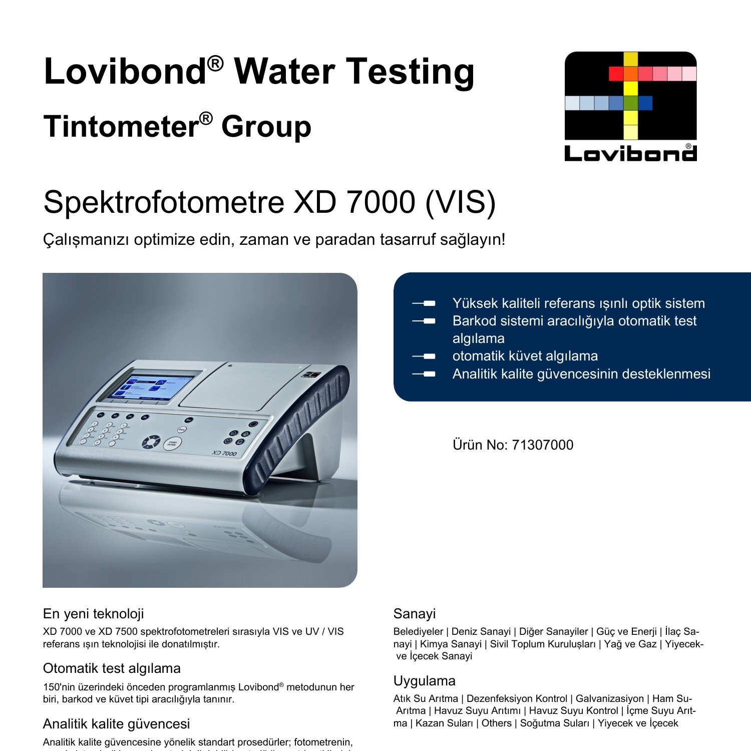 1307000 - Spektrofotometre XD 7000 (VIS) tr.pdf | DocDroid