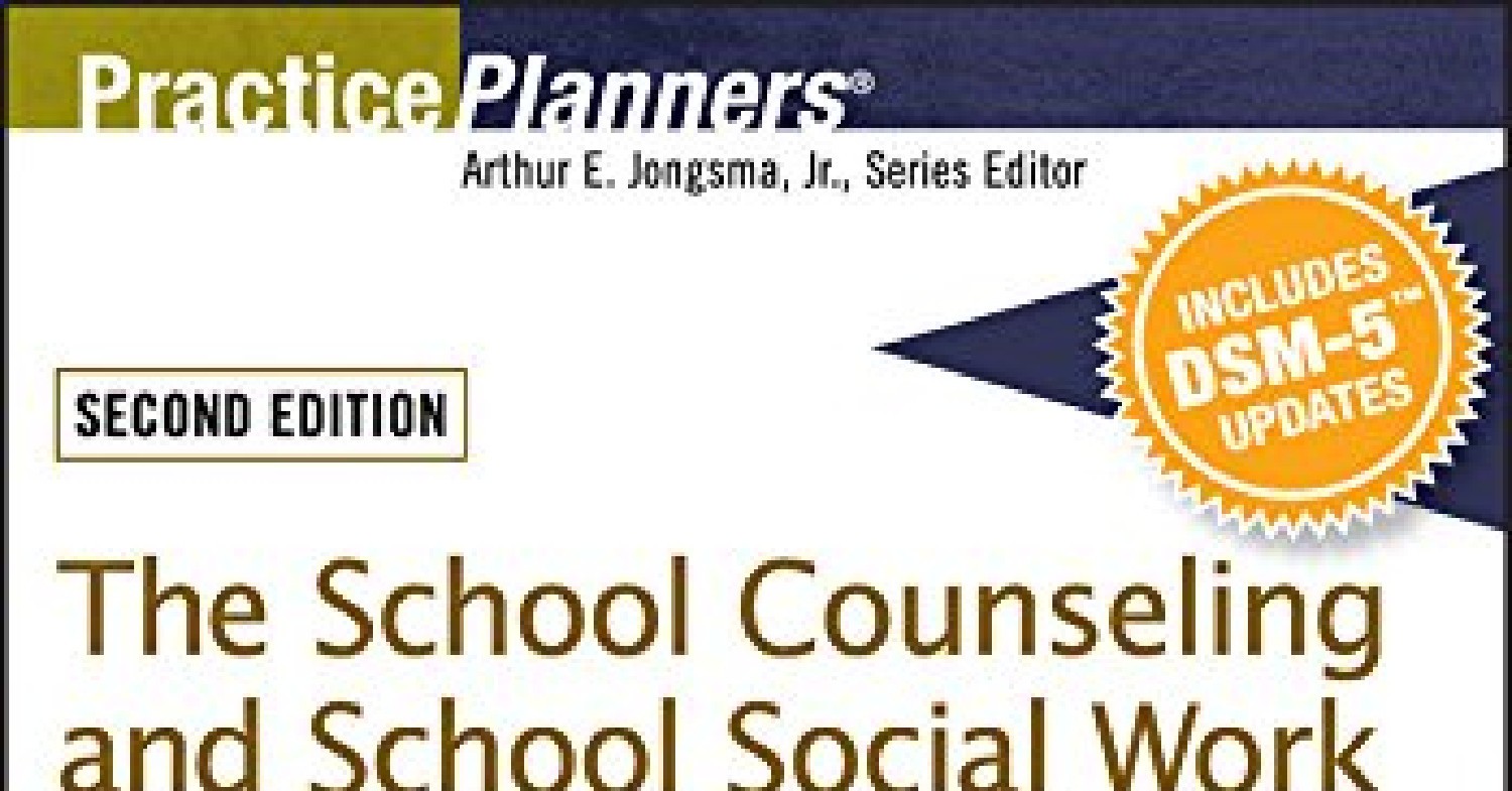 BOOK The School Counseling and School Social Work Treatment Planner ...