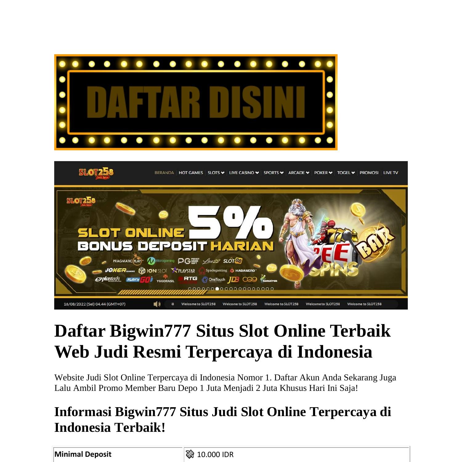Daftar_Bigwin777_Situs_Slot_Online_Terbaik_Web_Judi_Resmi_Terpercaya_di ...