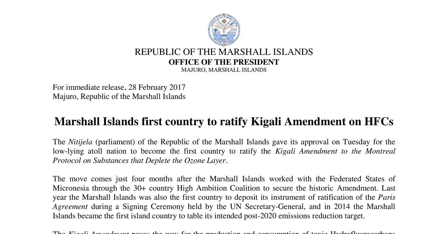 170228 RMI Kigali Amendment ratification release FINAL.pdf | DocDroid