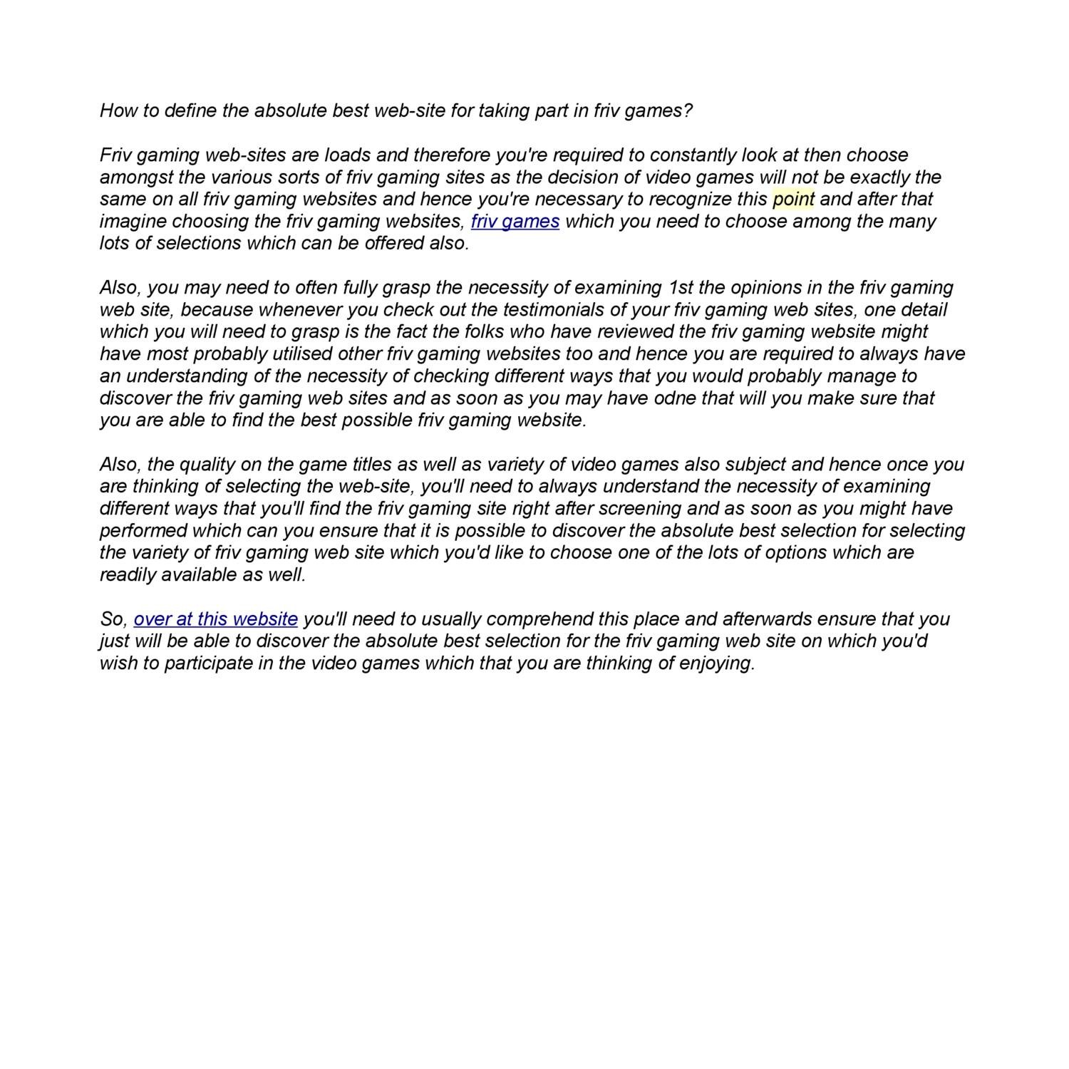 Friv Games 2 pdf DocDroid