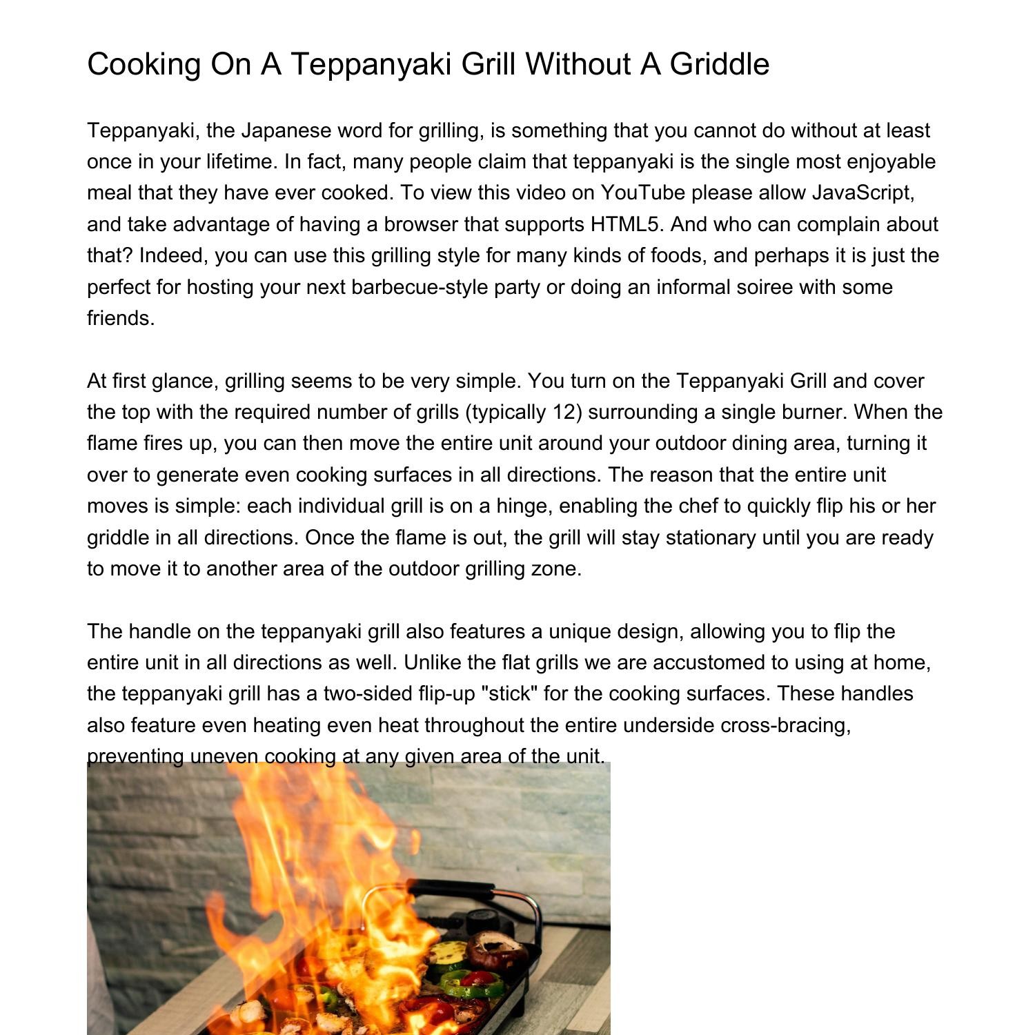 Cooking On A Teppanyaki Grill Without A Griddlemiqgi.pdf.pdf | DocDroid