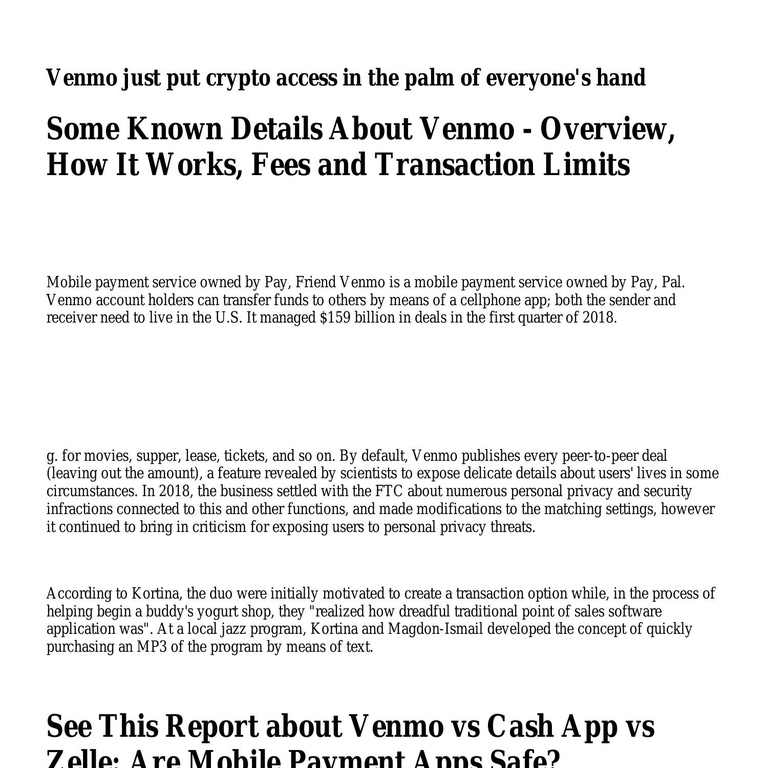 Venmo built crypto trading into its payments app Engadgetqruvqkkrlr.pdf ...