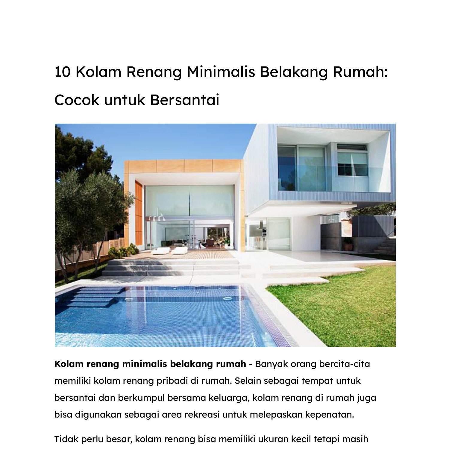 Kolam Renang Minimalis Belakang Rumah_ Cocok untuk Bersantai.pdf | DocDroid