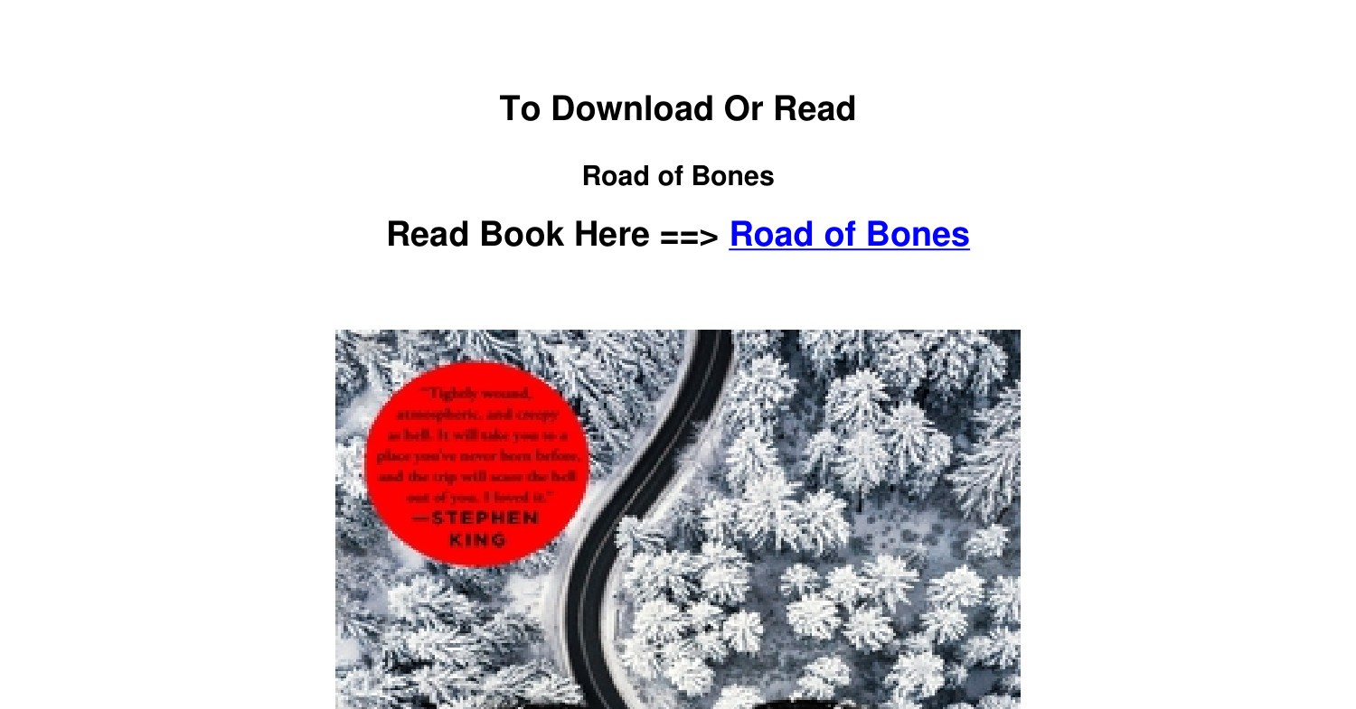 download Pdf Road of Bones BY Christopher Golden.pdf | DocDroid