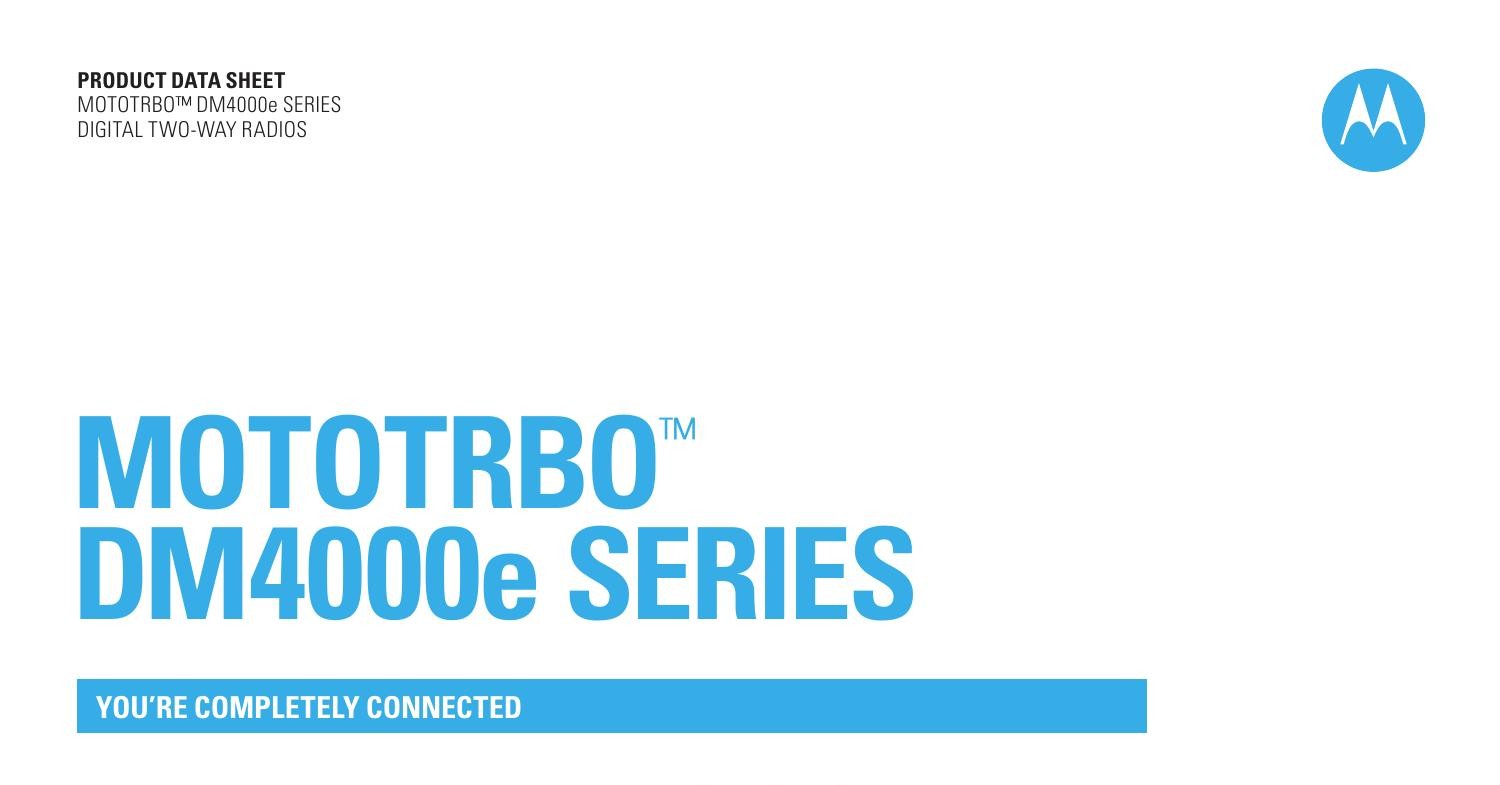 Motorola DM4000E Brochure.pdf | DocDroid
