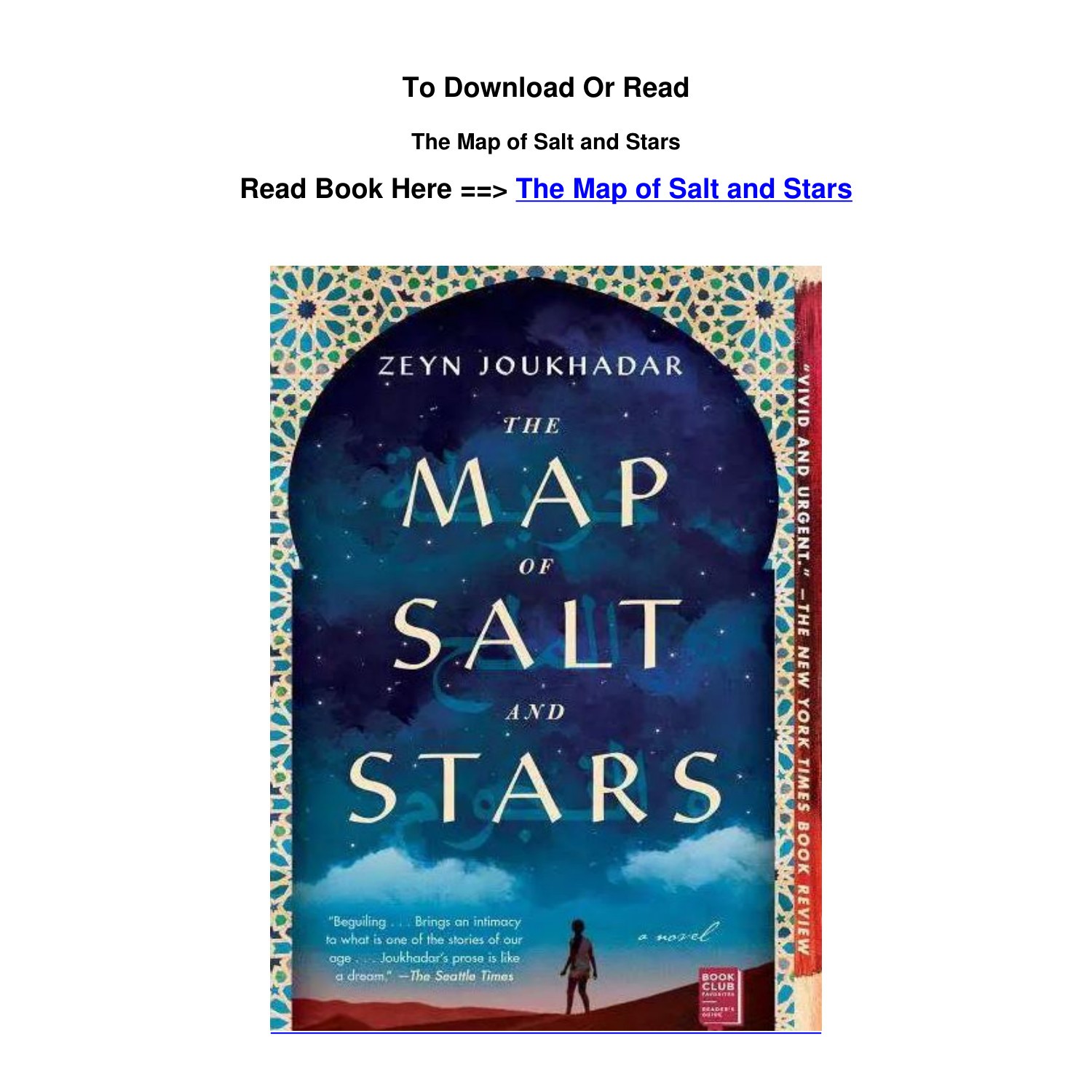 DOWNLOAD EPUB The Map of Salt and Stars by Zeyn Joukhadar.pdf | DocDroid