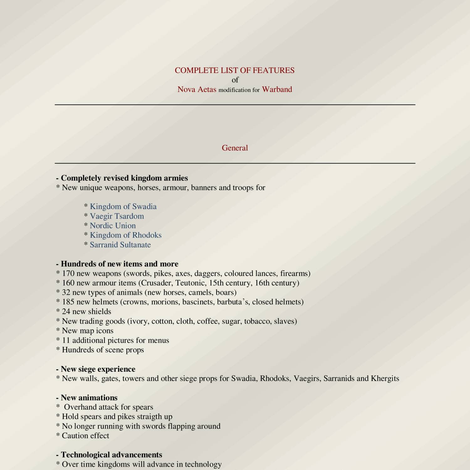 Full list of Features.pdf | DocDroid