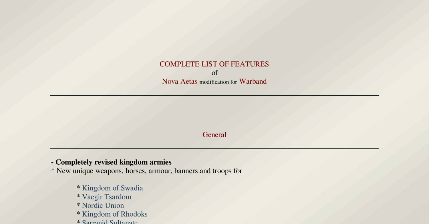 Full list of Features.pdf | DocDroid
