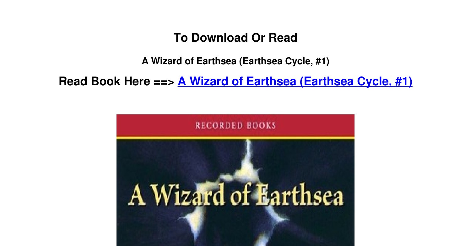 Pdf Download A Wizard of Earthsea Earthsea Cycle 1 by Ursula K Le Guin.pdf | DocDroid