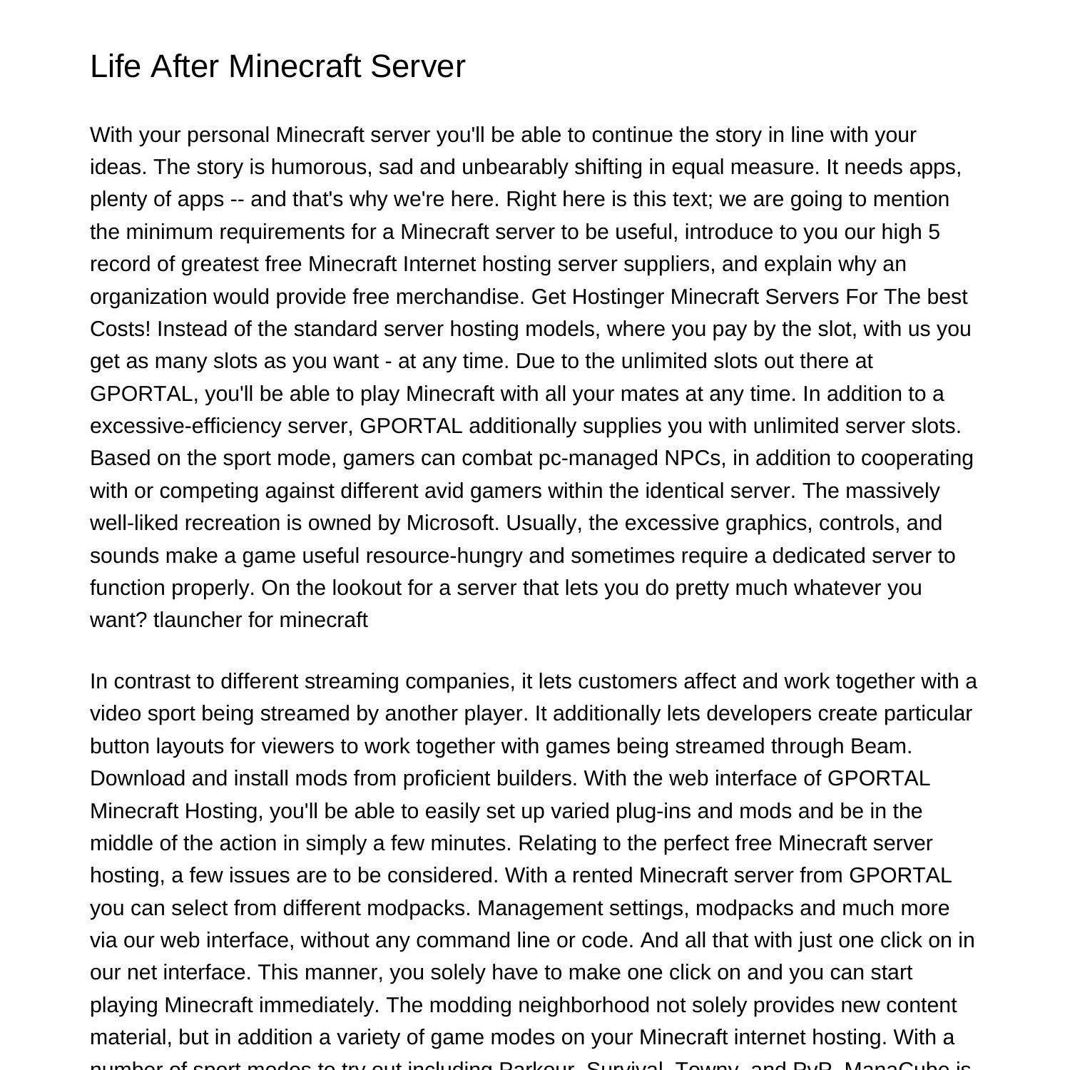 Life After Minecraft Serveribkly.pdf.pdf | DocDroid