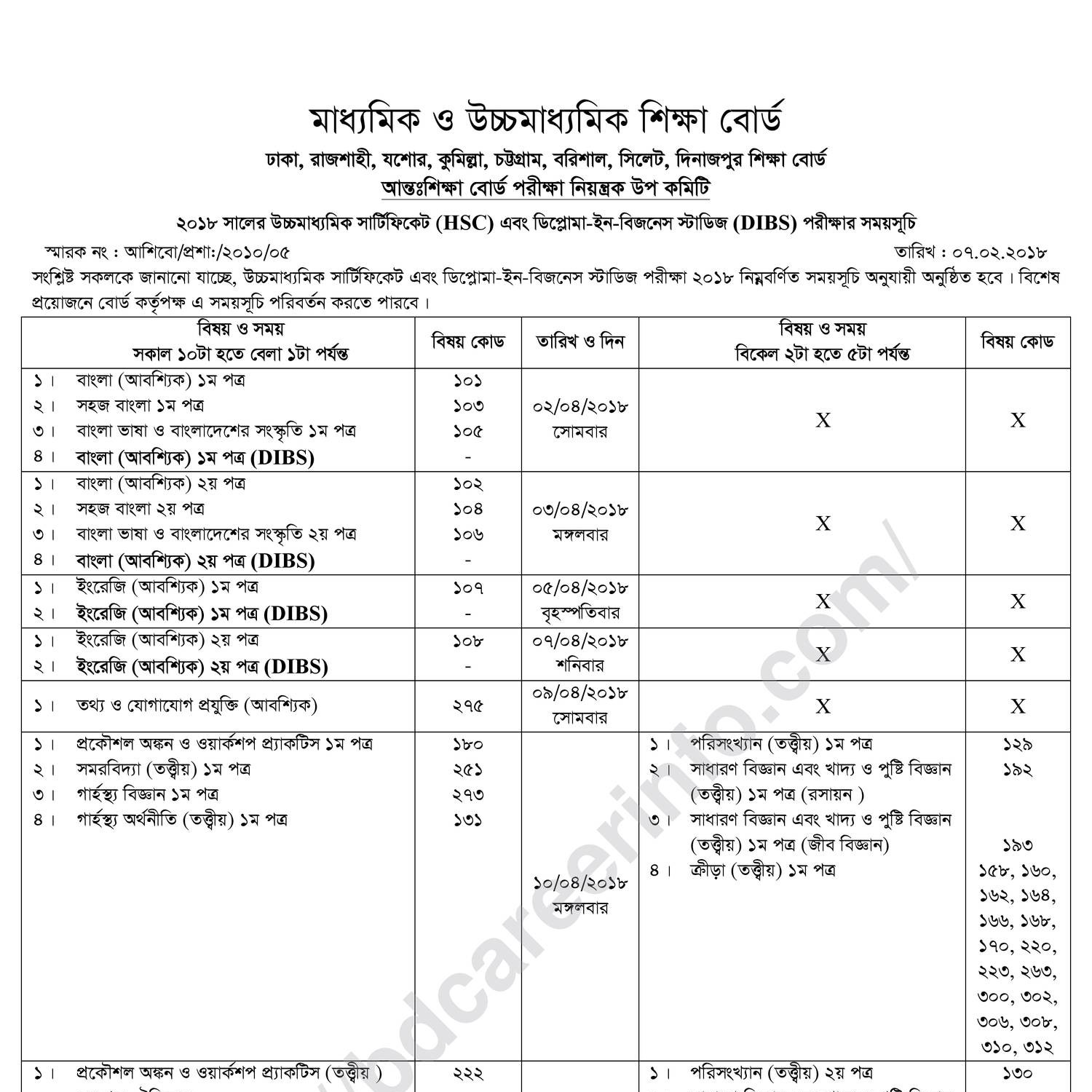 HSC Routine 2018.pdf | DocDroid