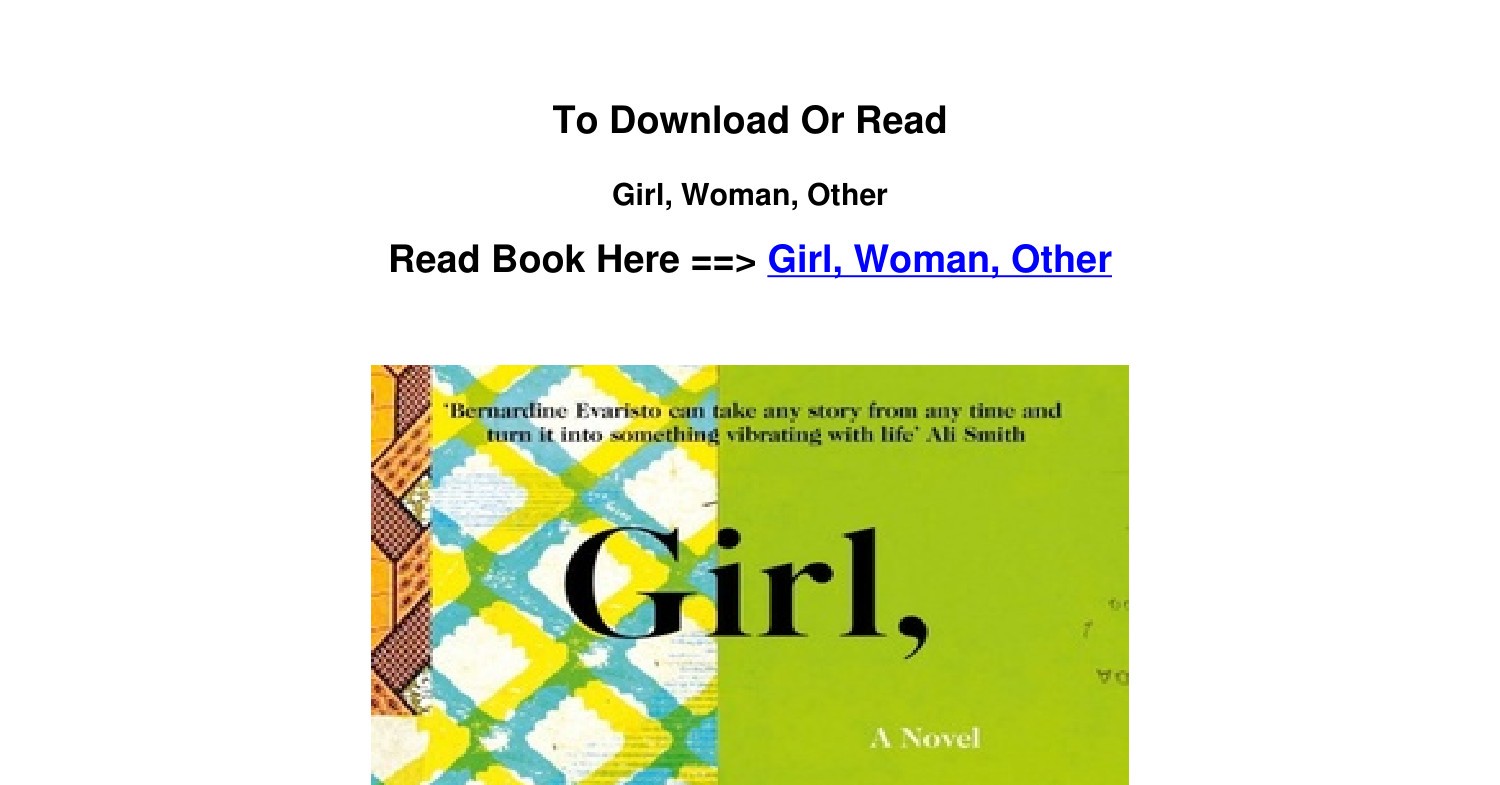 EPub Download Girl Woman Other By Bernardine Evaristo.pdf | DocDroid