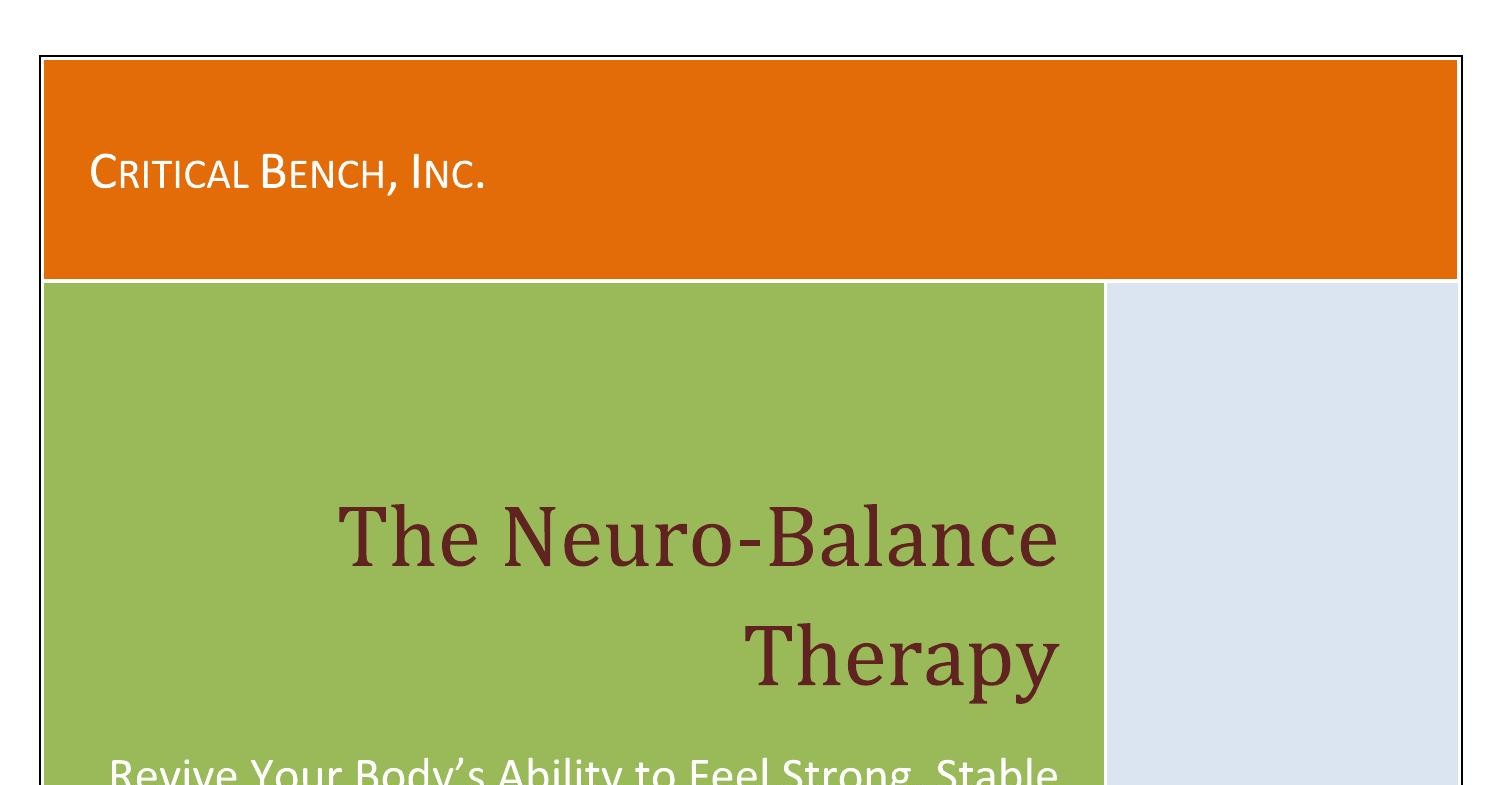 Chris Wilson, Neuro-Balance Therapy™ eBook PDF.pdf | DocDroid