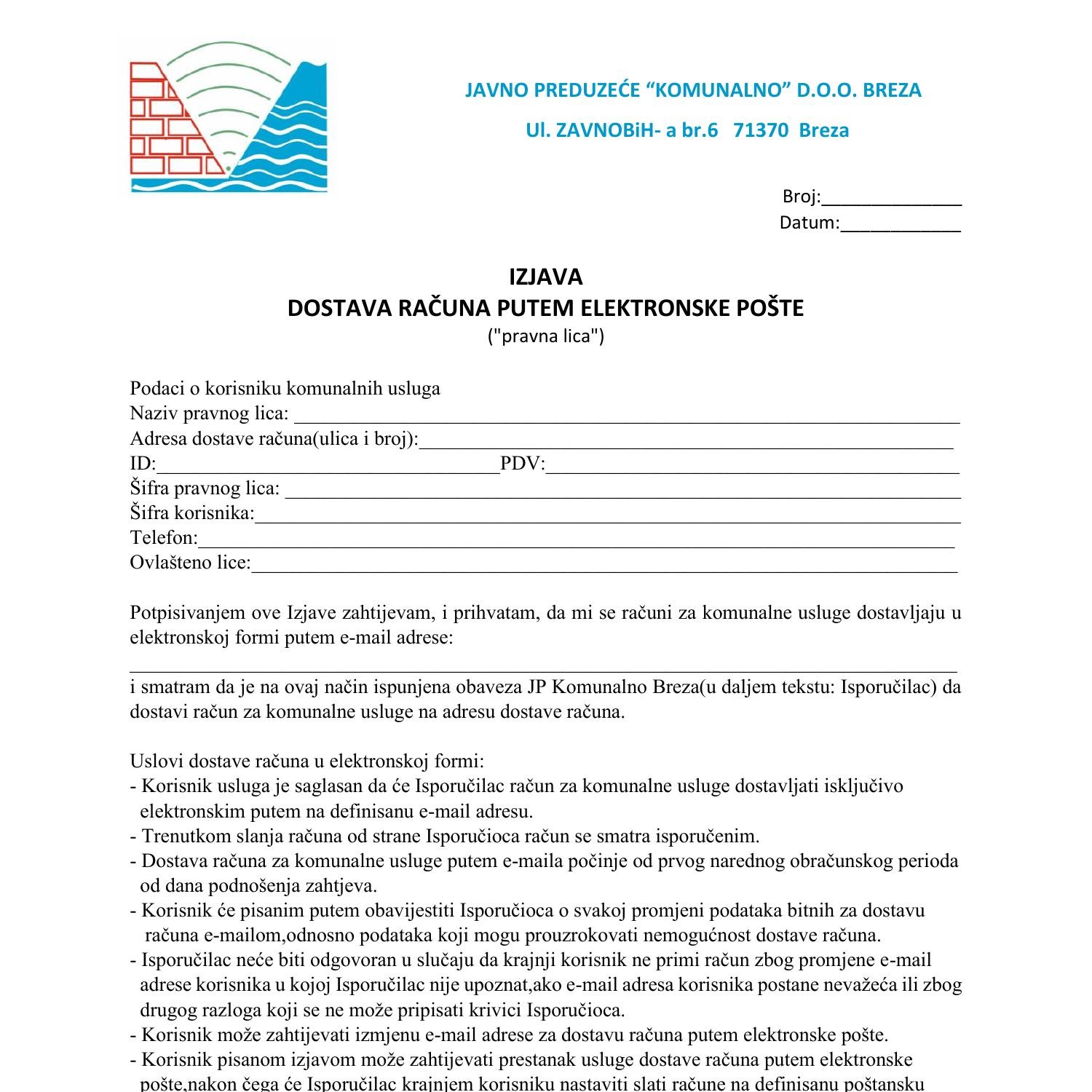 Izjava-dostava-racuna-elektronskim-putem-Pravna-lica.pdf | DocDroid