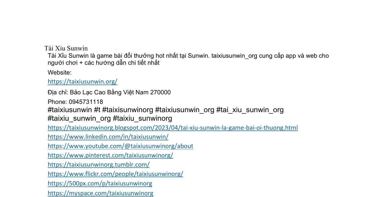 Tài Xỉu Sunwin.docx | DocDroid