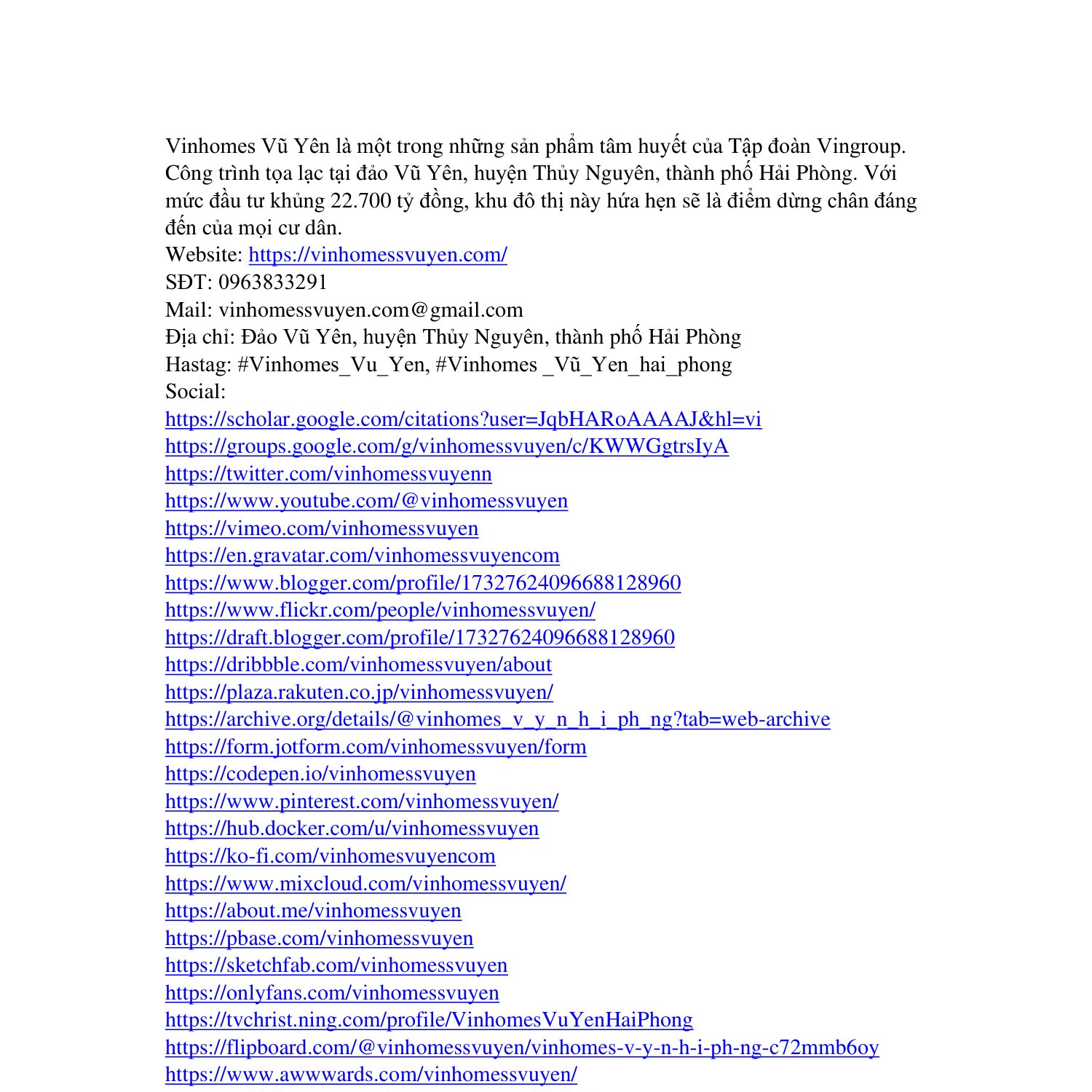 Vinhomes Vũ Yên là một trong những sản phẩm tâm hu.docx | DocDroid