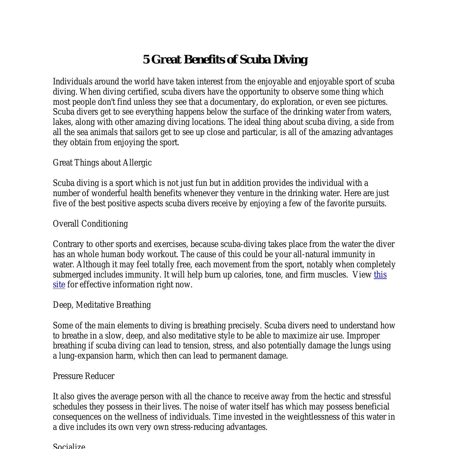 5 Great Benefits of Scuba Diving.pdf | DocDroid