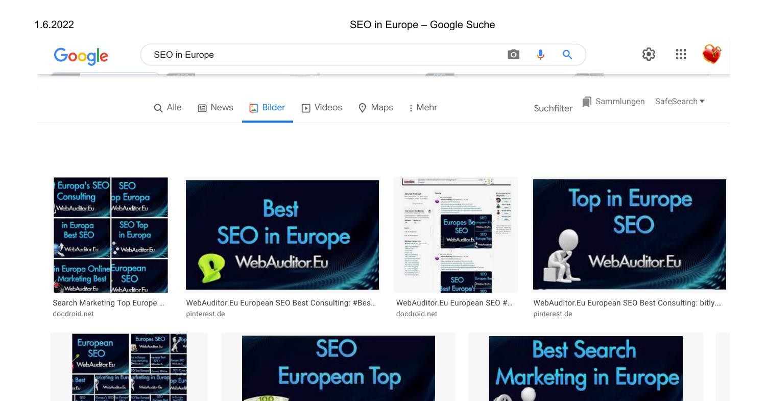 SEO in Europe – Google Suche #WebAuditor.Eu Consulting for European ...