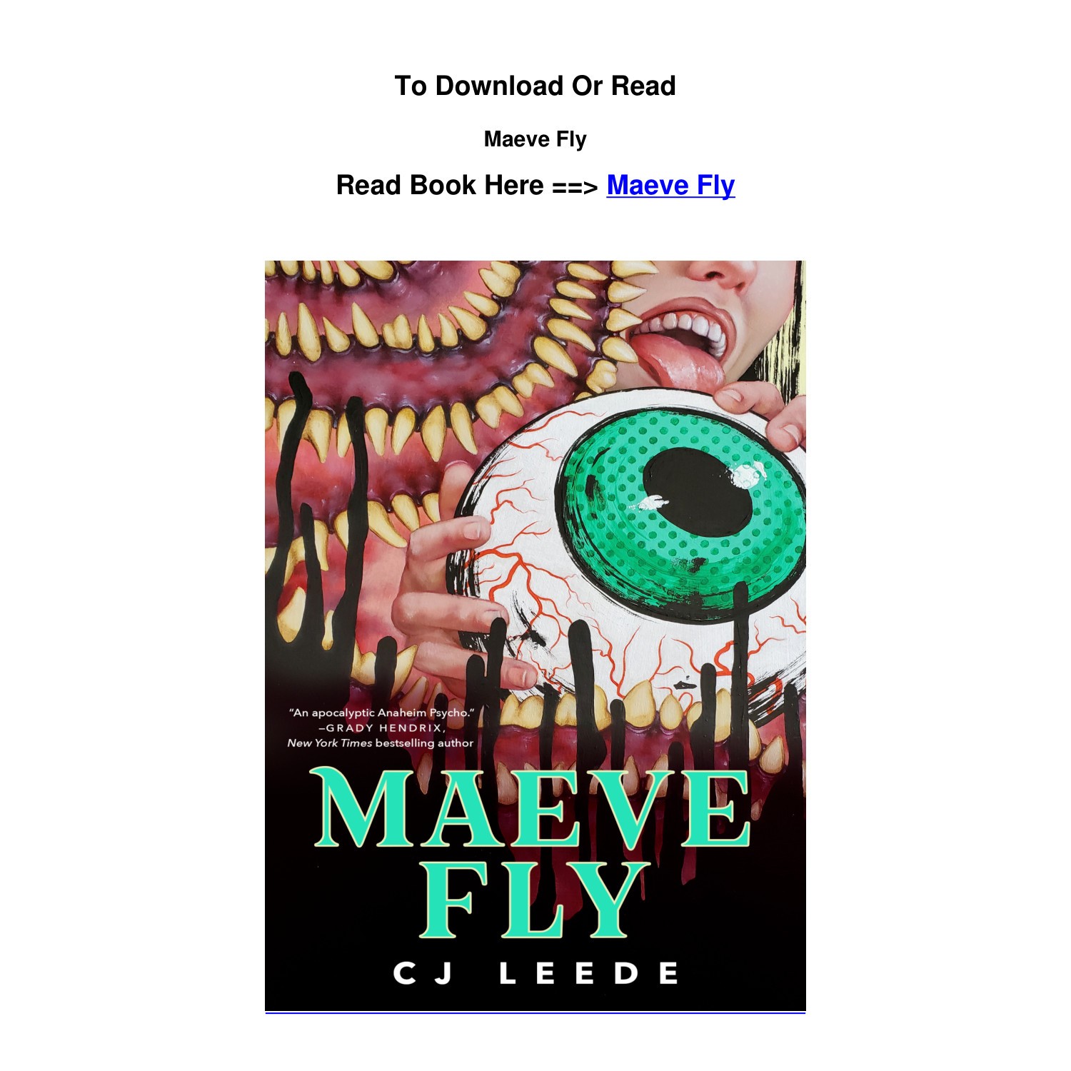 DOWNLOAD EPUB Maeve Fly BY C J Leede.pdf | DocDroid