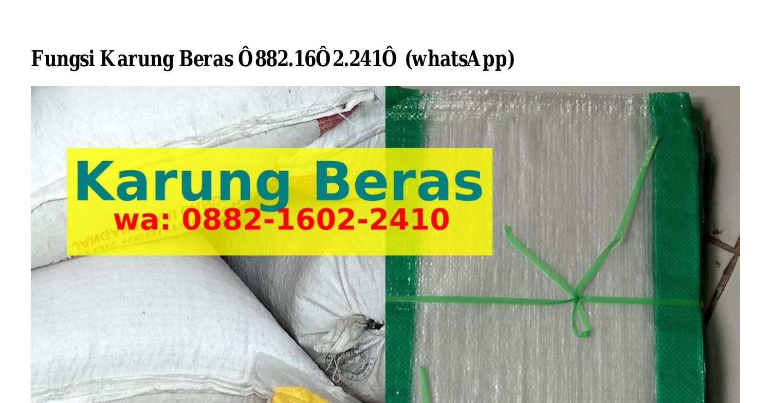 Fungsi Karung Beras.pdf | DocDroid