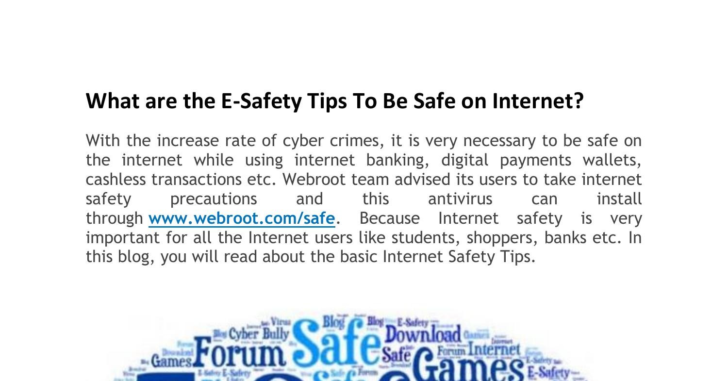 What are the E Safety Tips to be safe on Internet.pdf | DocDroid