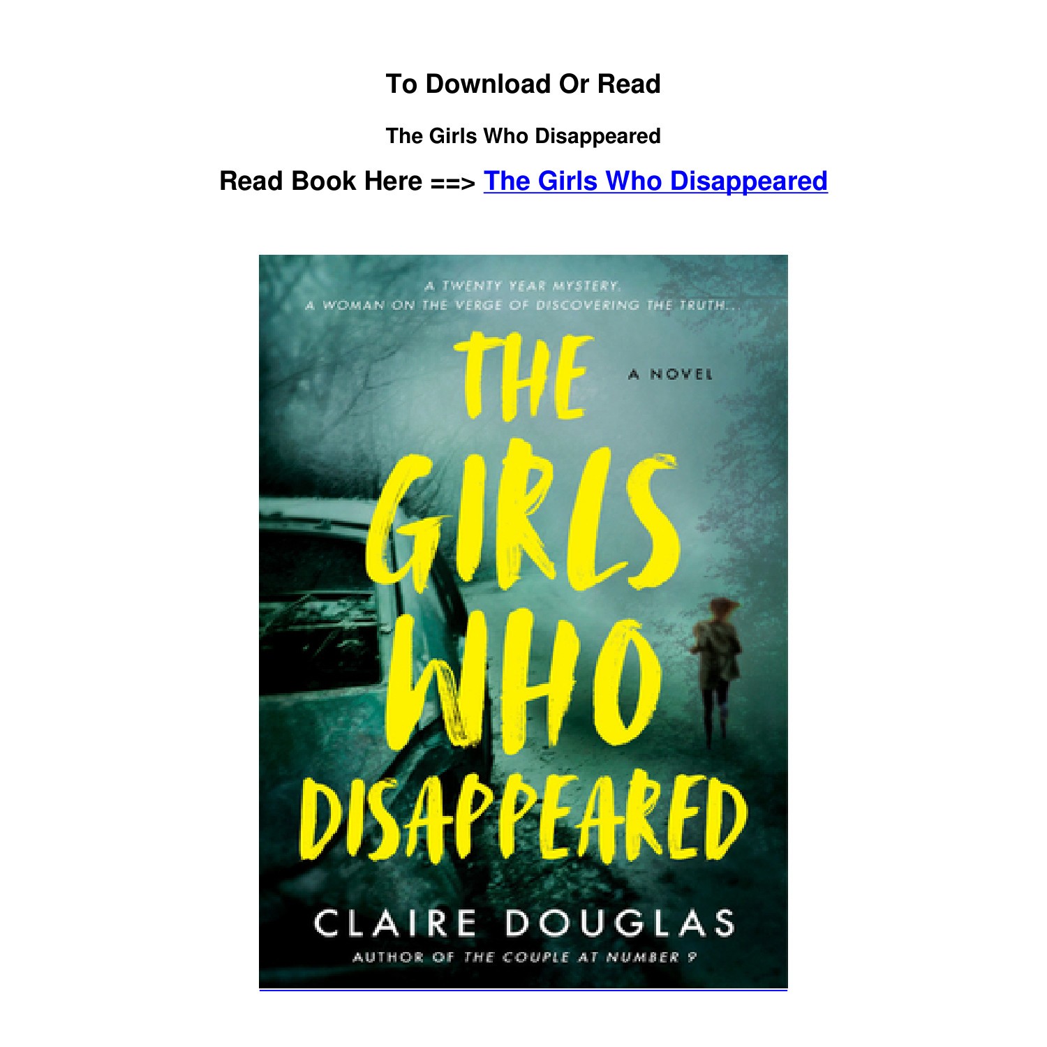 download Pdf The Girls Who Disappeared by Claire Douglas.pdf | DocDroid