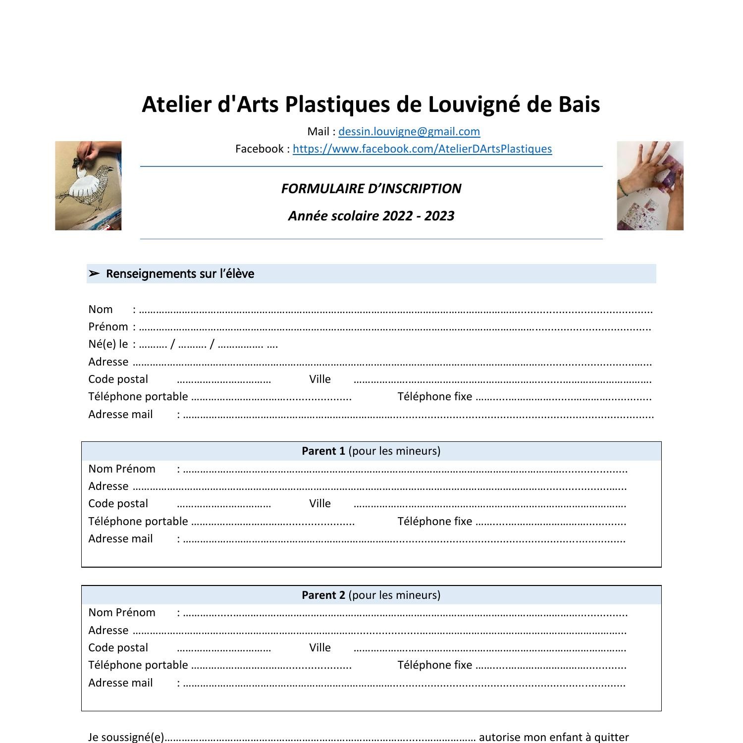 Formulaire d'inscription.pdf | DocDroid