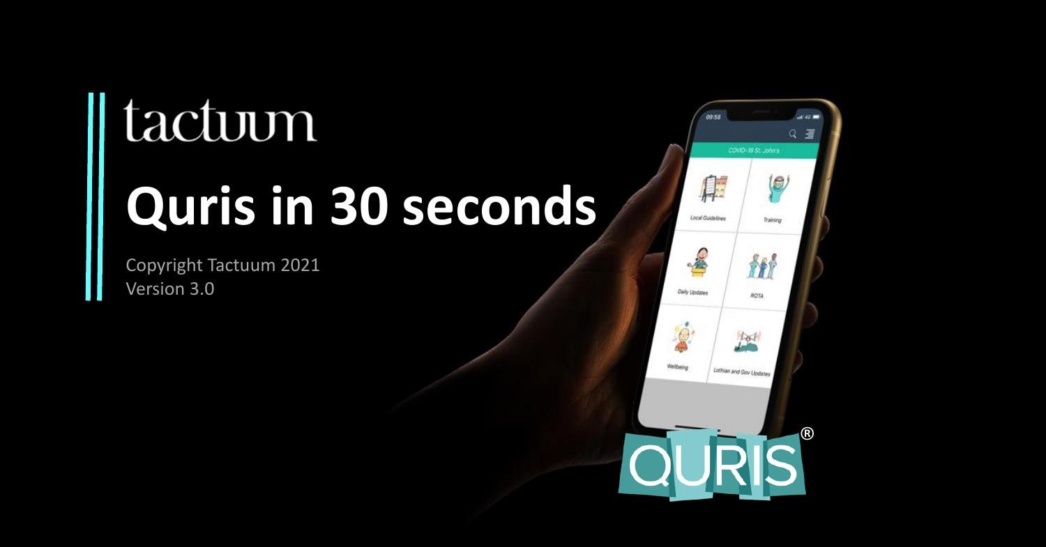 Tactuum - Quris - 30 second overview - 2021.pdf | DocDroid