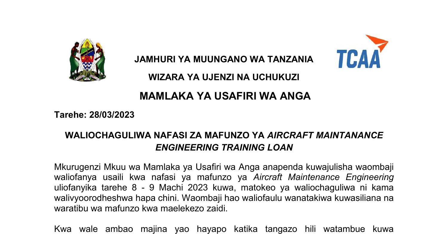 TANGAZO FINAL SELECTION(1).pdf | DocDroid