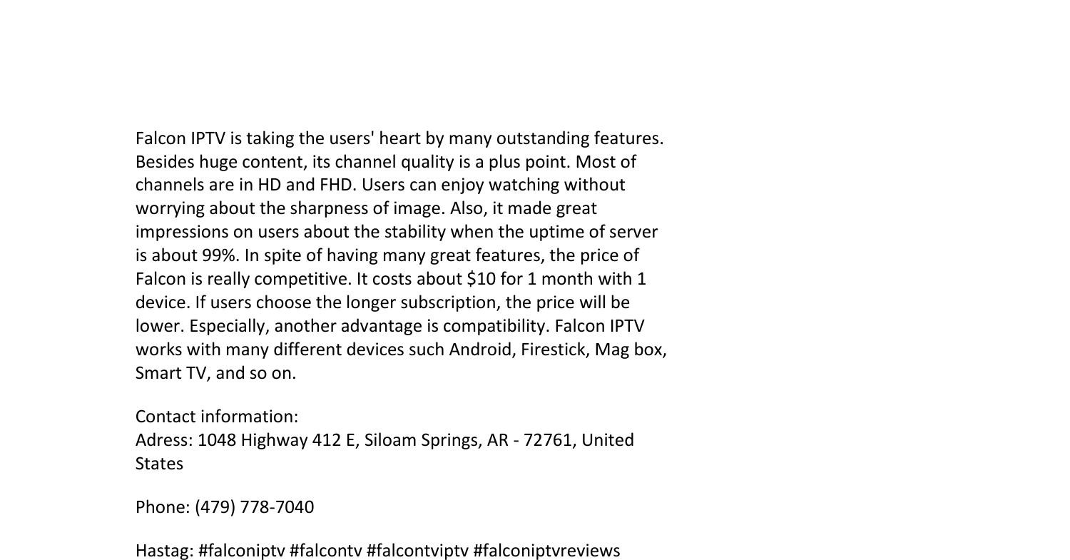 Falcon IPTV.docx | DocDroid