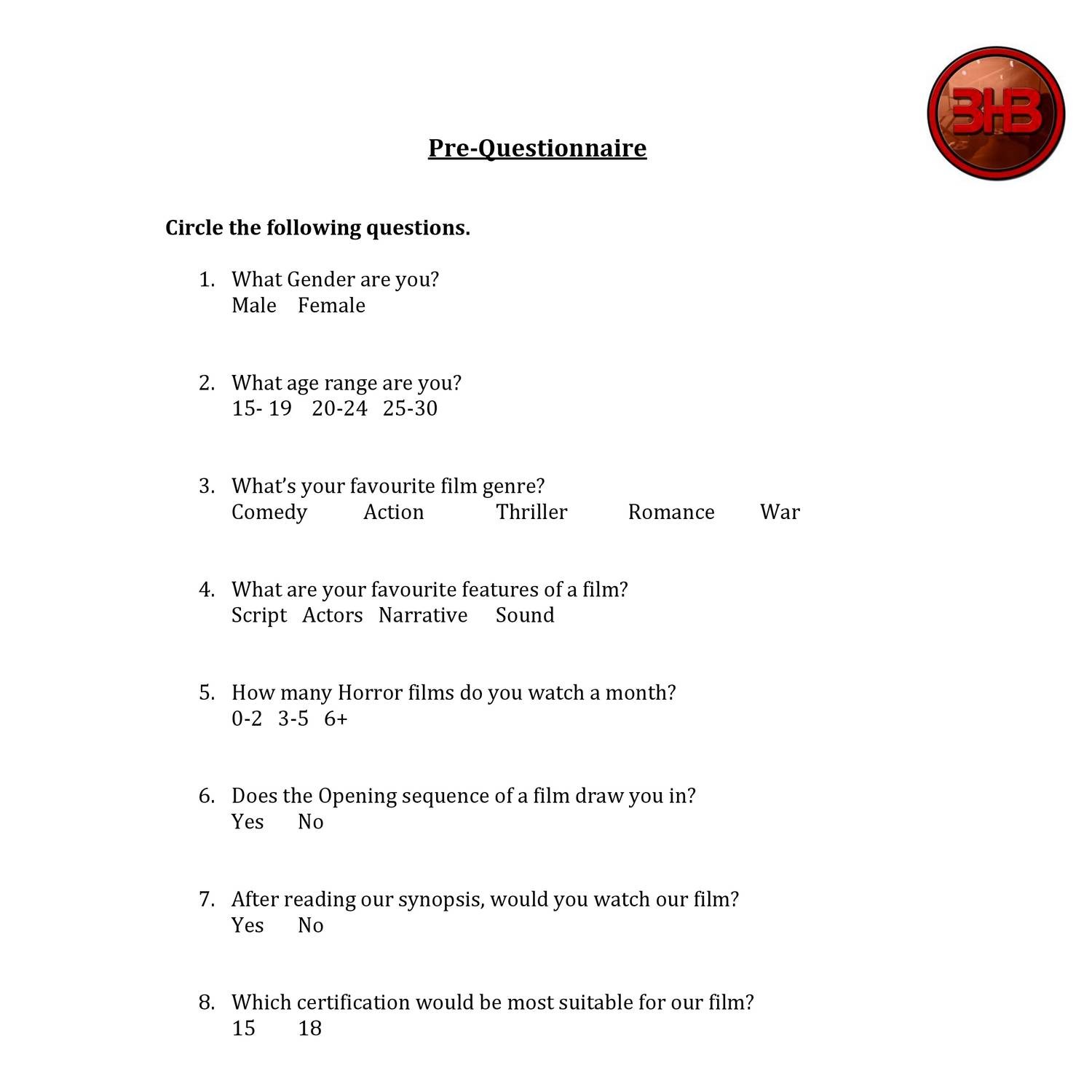 Pre Questionnaire.docx | DocDroid