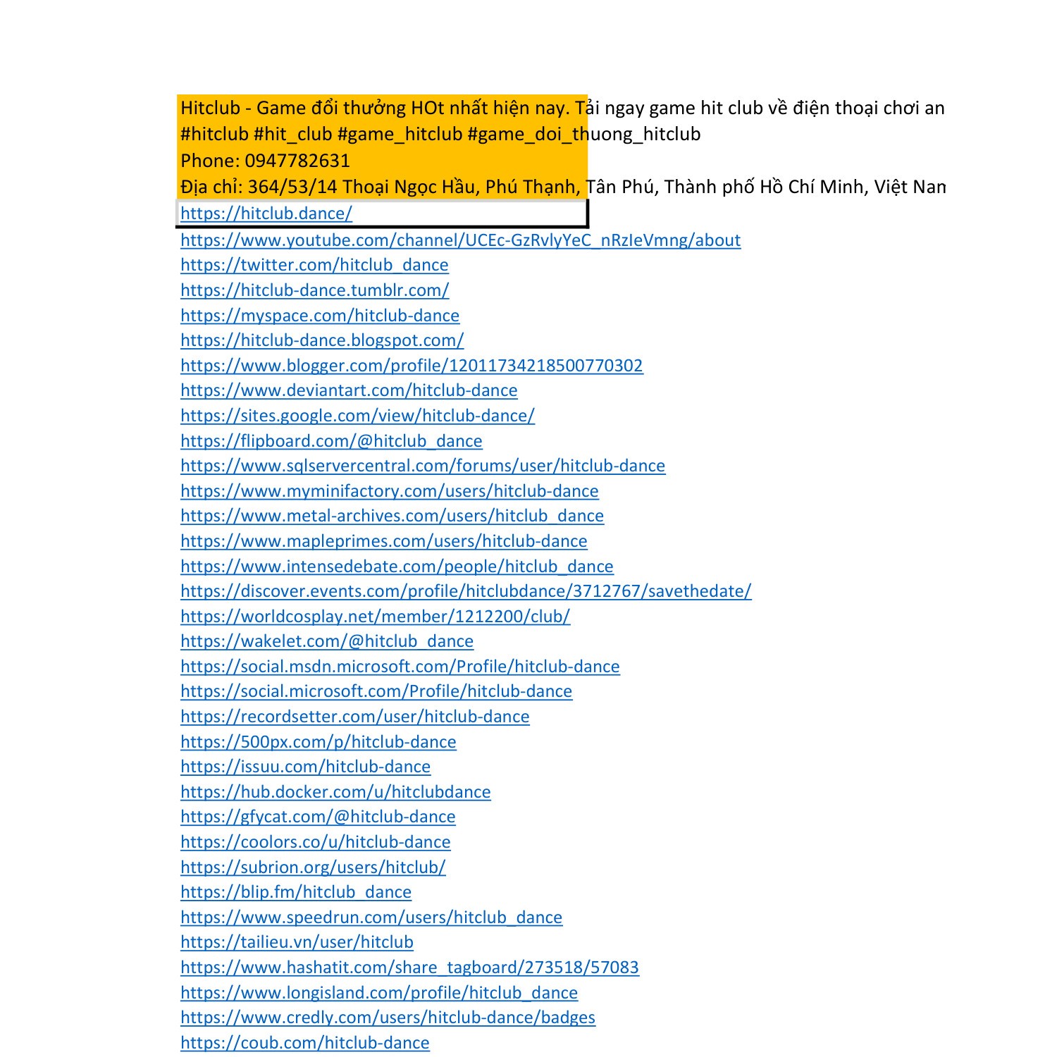 hitclub.xlsx | DocDroid