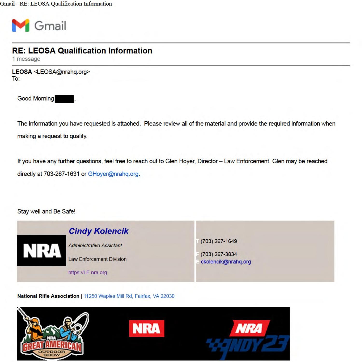 Gmail - RE LEOSA Qualification Information.pdf | DocDroid