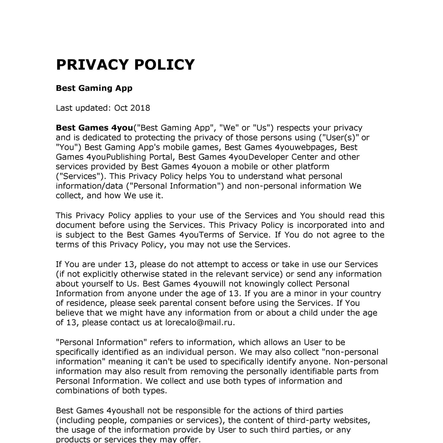 best games.pdf | DocDroid