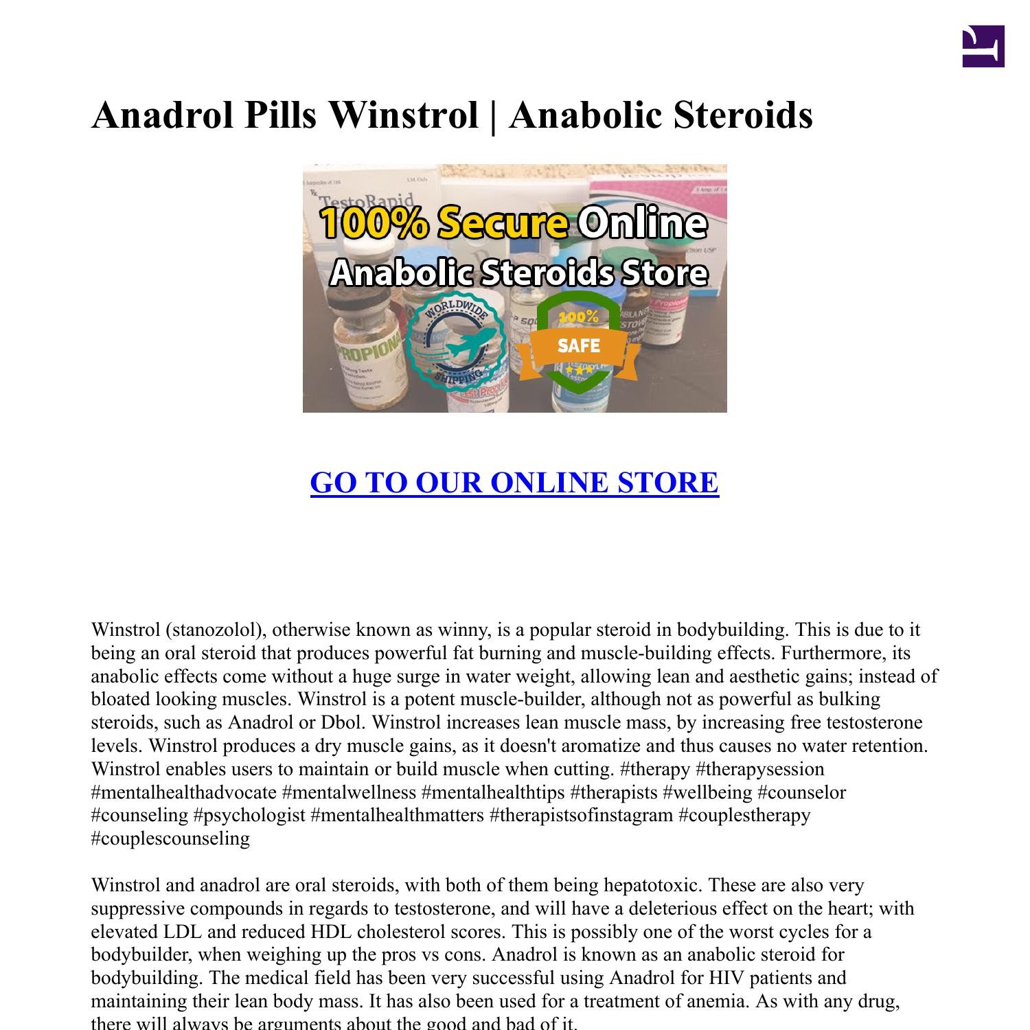 Anadrol Pills Winstrol Anabolic Steroids.pdf | DocDroid