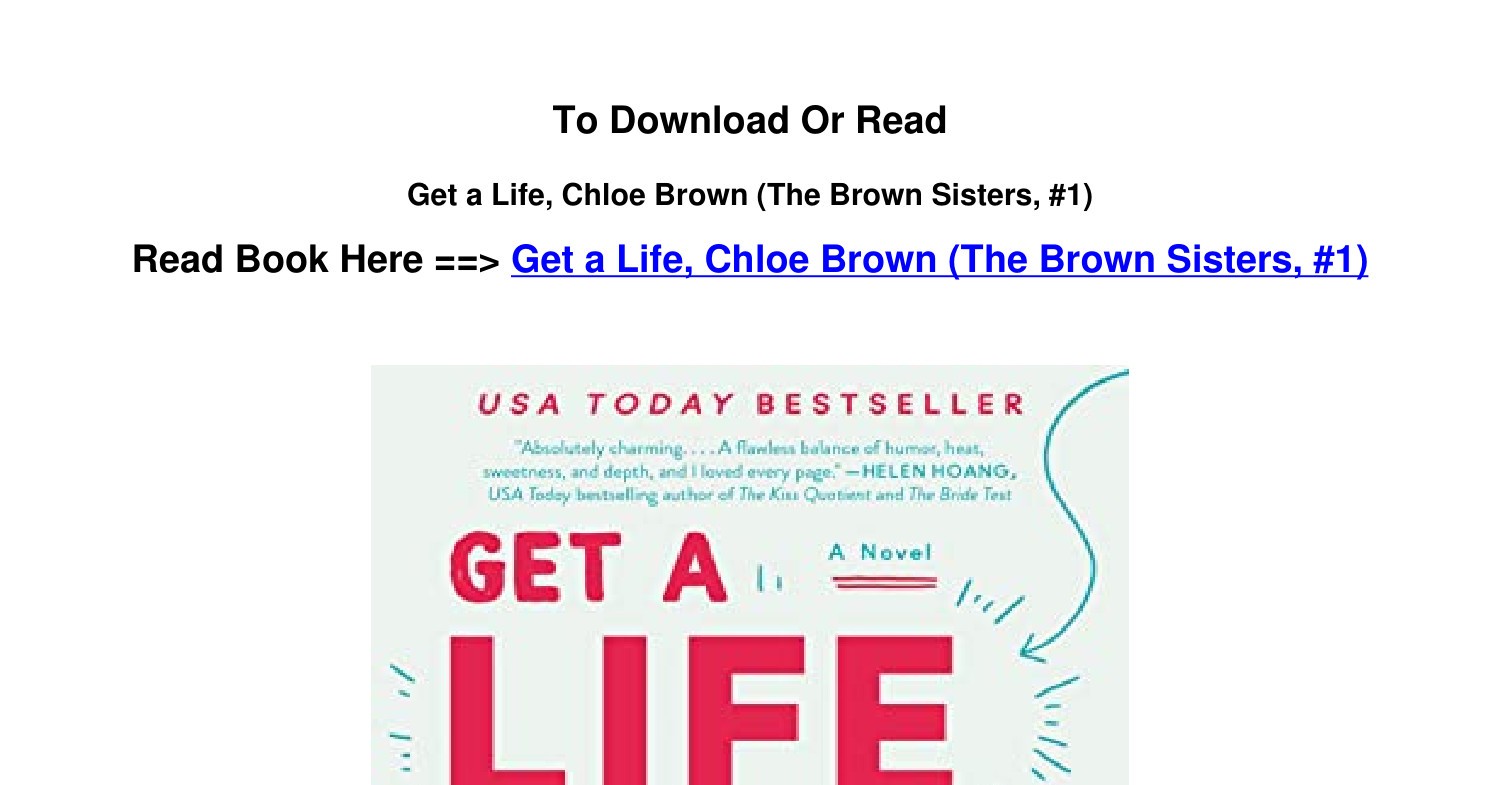 Download PDF Get a Life Chloe Brown The Brown Sisters 1 by Talia ...