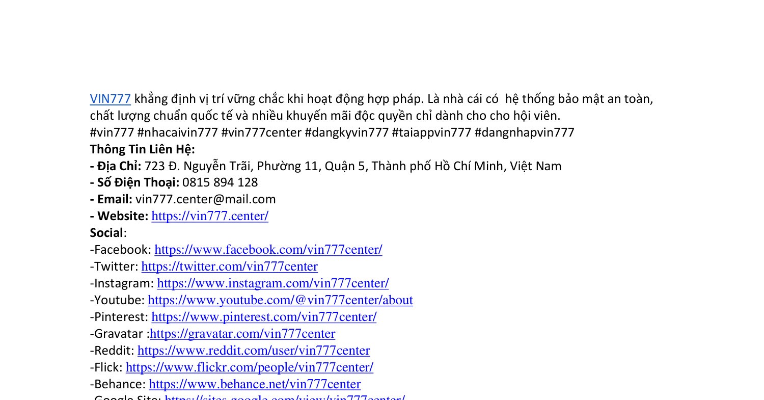 vin777center.docx | DocDroid